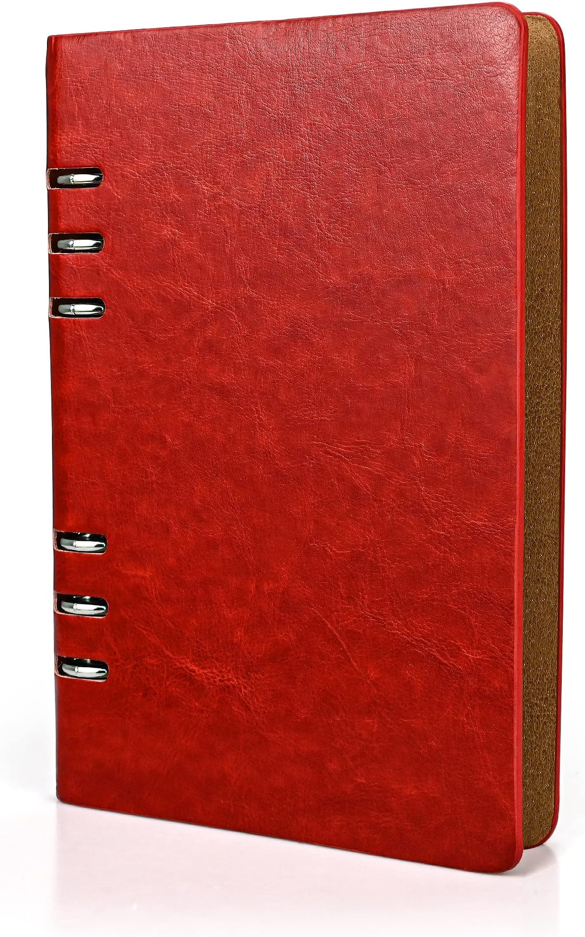SIMDAO A5 Notebook, PU Leather Cover Notebook, 6 Holes Refillable ...