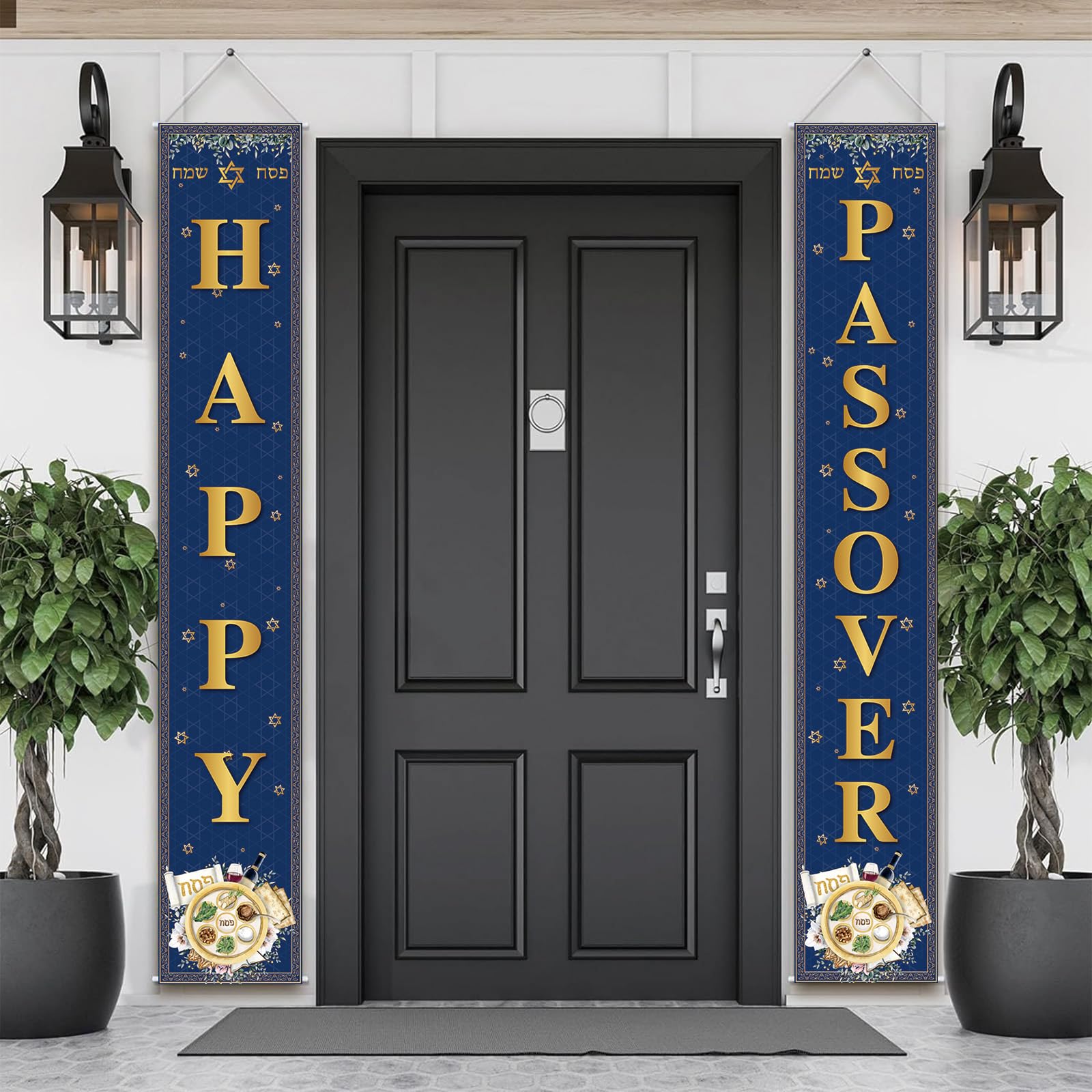Snapklik.com : Blue Passover Decorations Outdoor Happy Passover Welcome ...