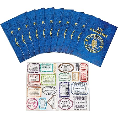 Amazon.com: Passport Stamp Sticker Sheets (480 Stickers) : Toys & Games