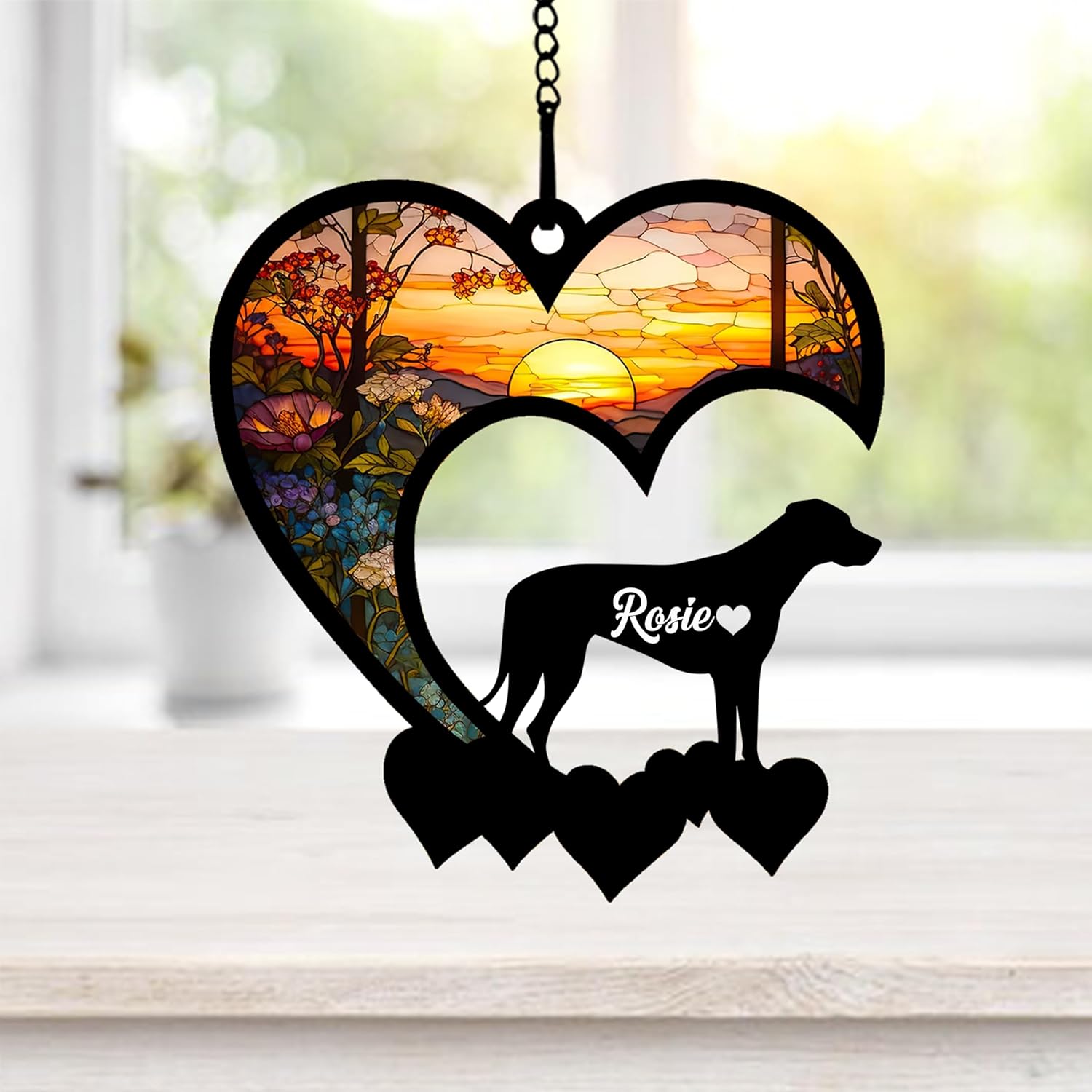 Amazon.com: Personalized Rhodesian Ridgeback Suncatcher, Custom ...