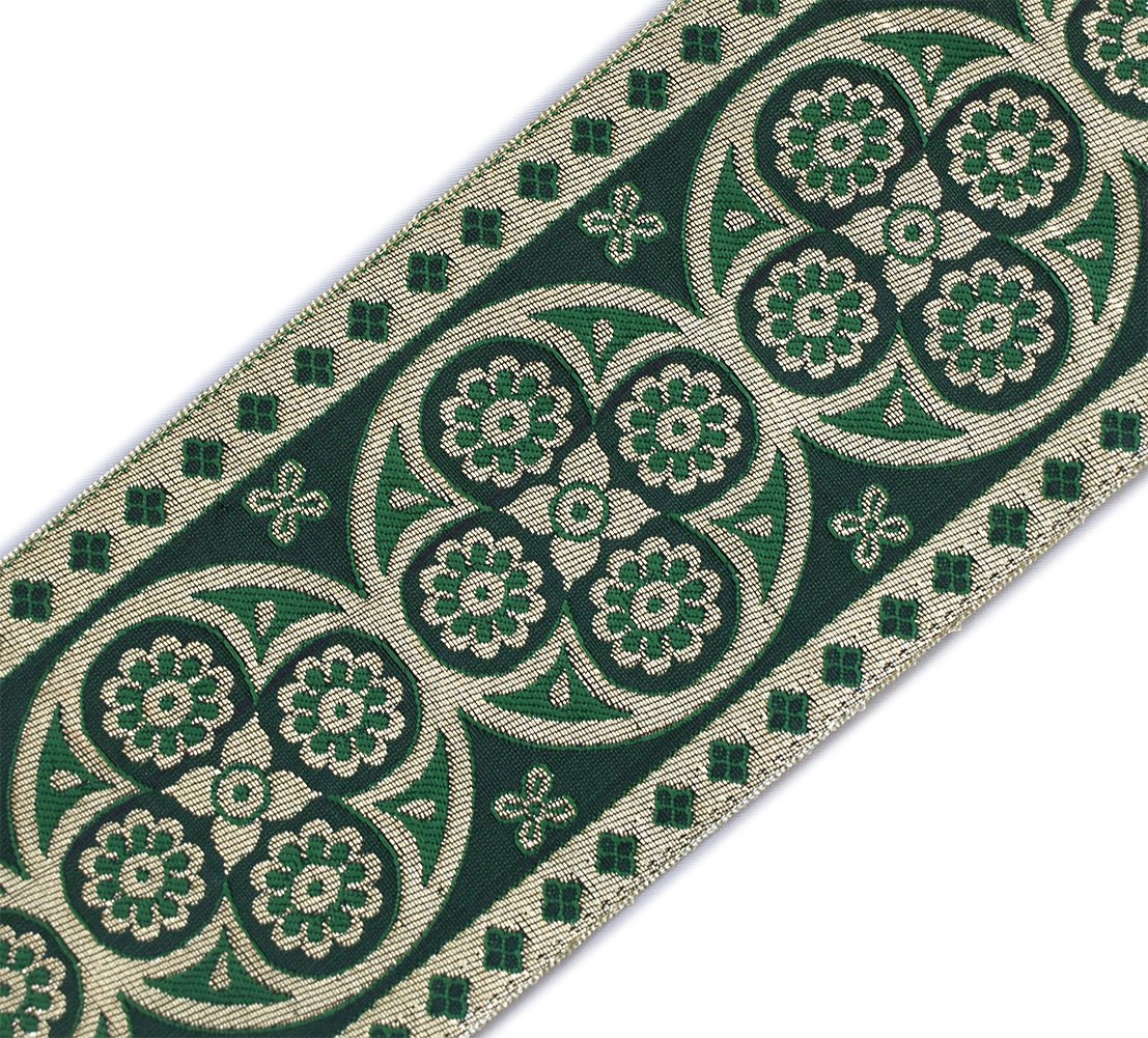 Amazon.com: Vestment Ribbon Very Wide Jacquard Trim Metallic Gold on ...