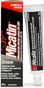 Micatin Cream for Athlete's Foot, Jock Itch and Ringworm, Antifungal ...