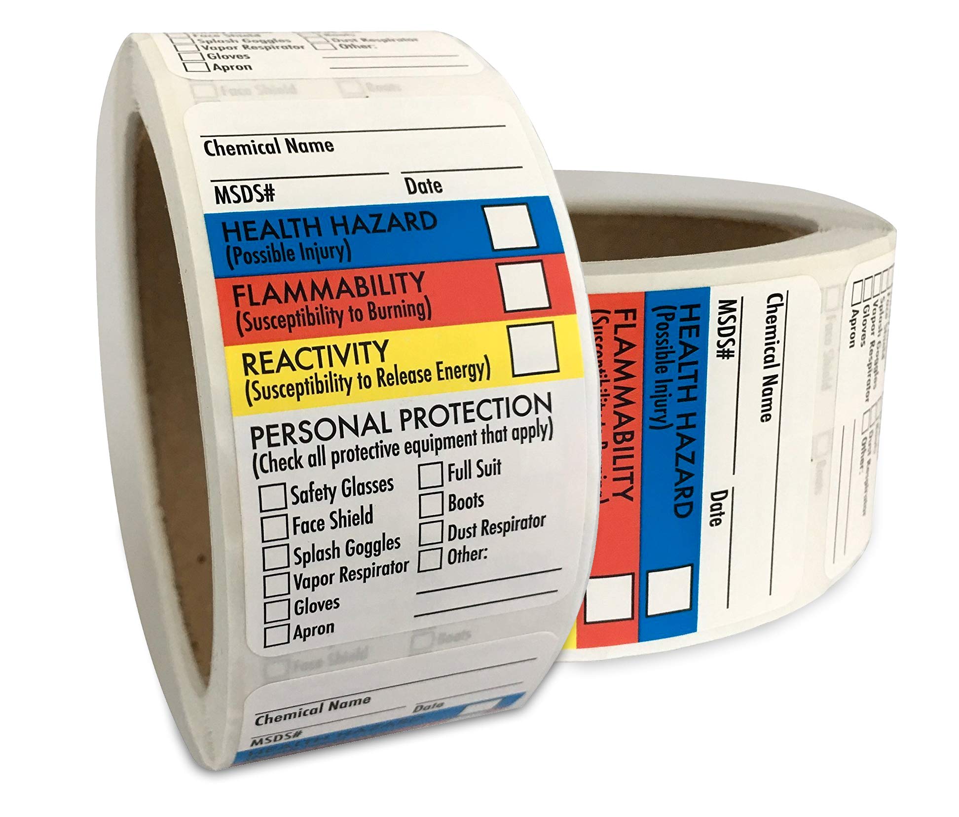 Buy Safety Data Sheet Stickers/MSDS Stickers, 1.5" x 2.5", 2 Rolls of ...