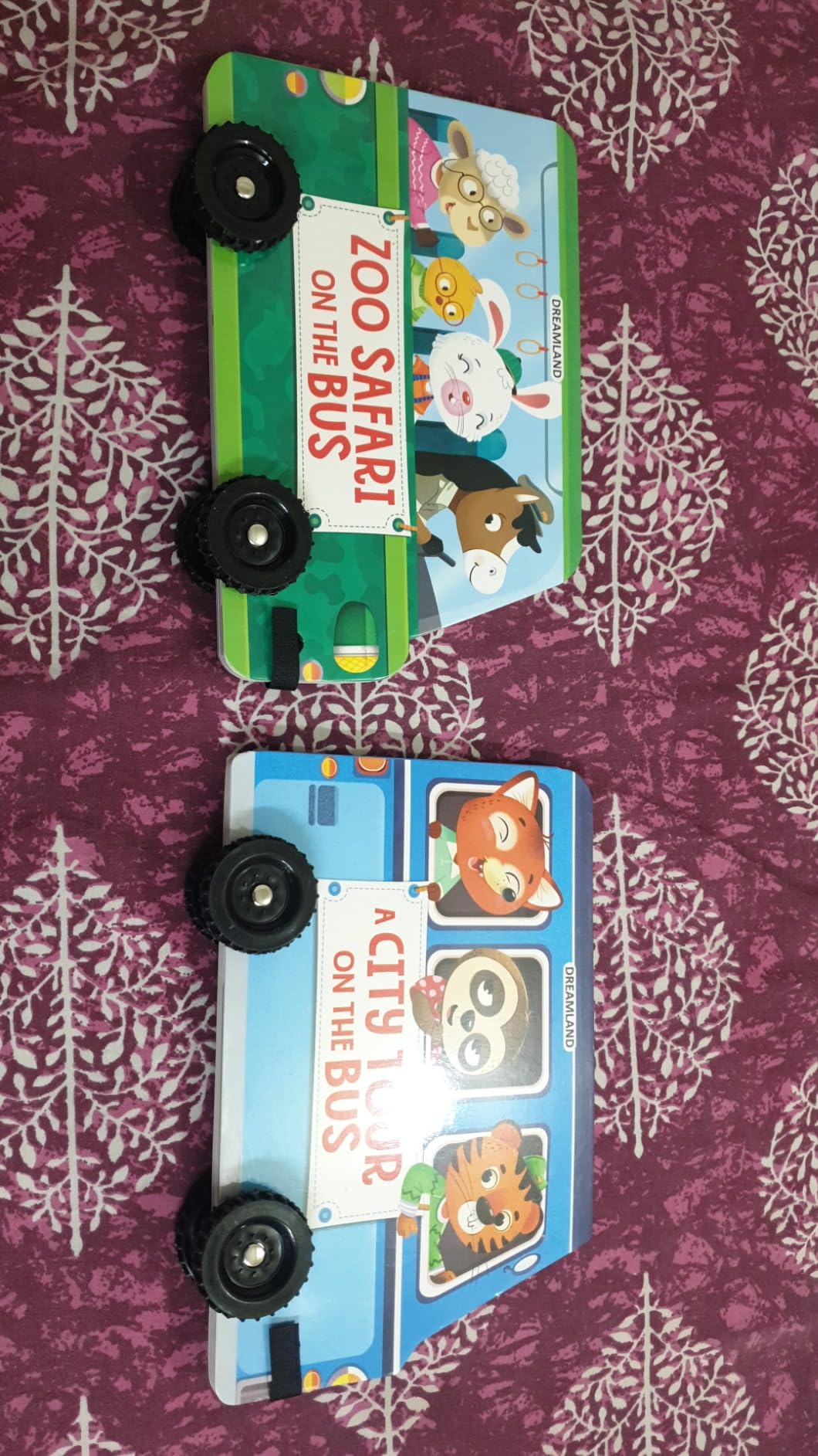 Zoo Safari on the Bus- Wheel Board Book for Kids age 2+ years ...