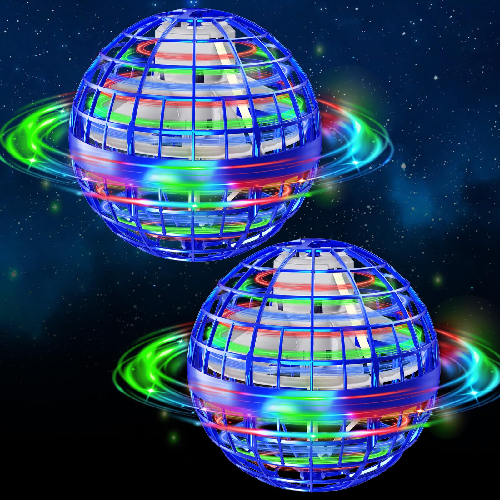 Amazon.com: Flying Orb Ball Toy 2024, 2 Pack Galaxy Cosmic Globe UFO ...