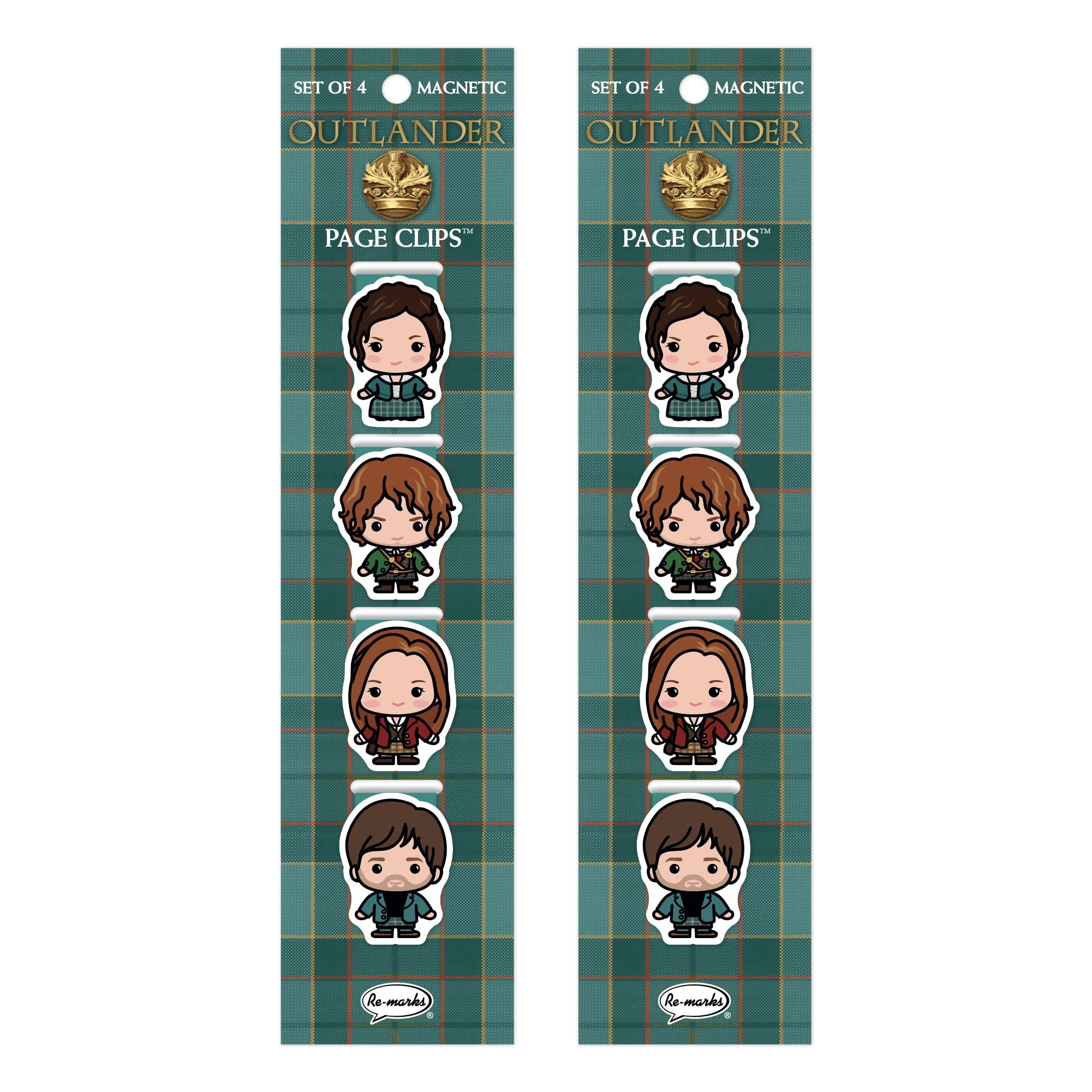 Amazon.com: Re-marks “Outlander” Bookmark Characters, Magnetic ...