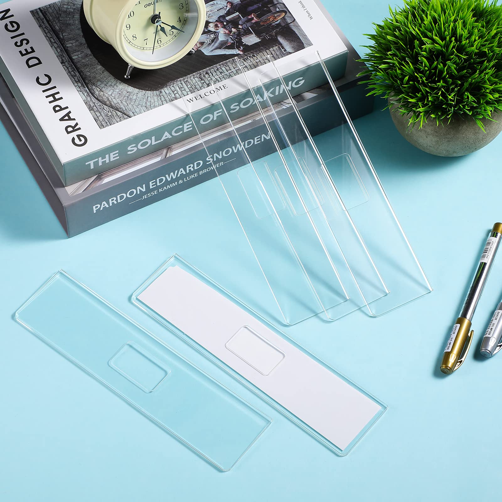 Buy 15 Pieces Acrylic Wall Name Plate with 50 Pieces Double Sided Foam ...