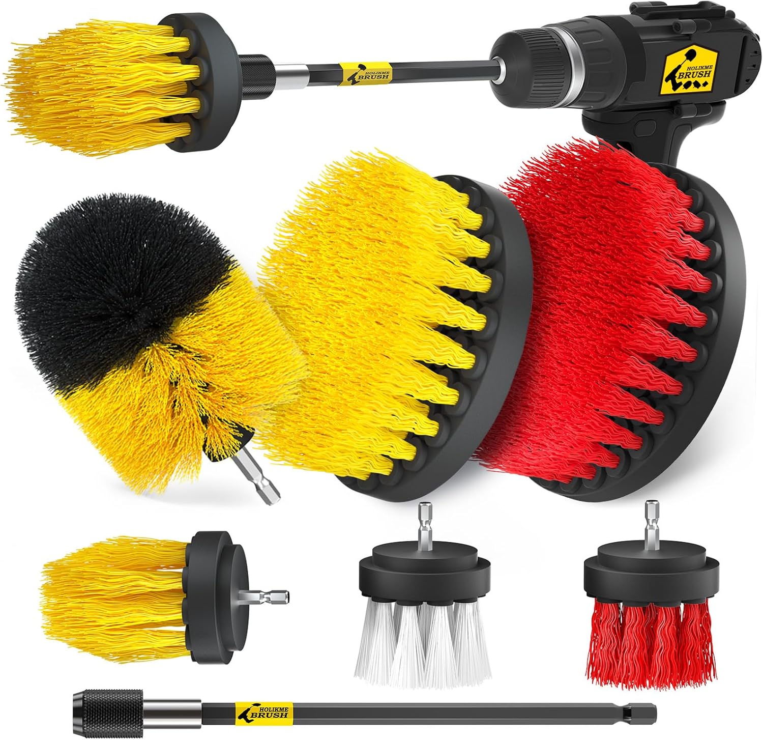 Holikme Drill Brush Attachments Set,Cleaning Brush,Cleaning Supplies ...