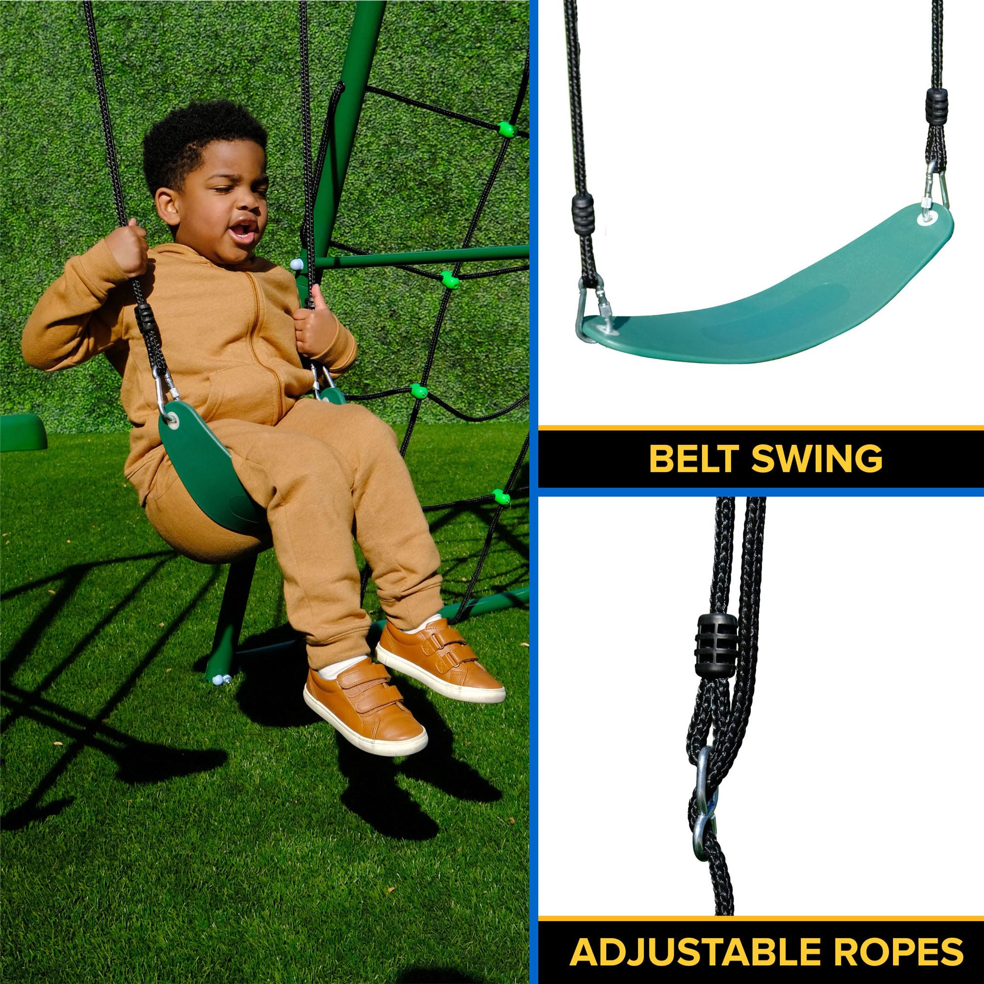 Snapklik.com : Sportspower Swing Climb And Glide Metal Swing Set 6 In 1 ...