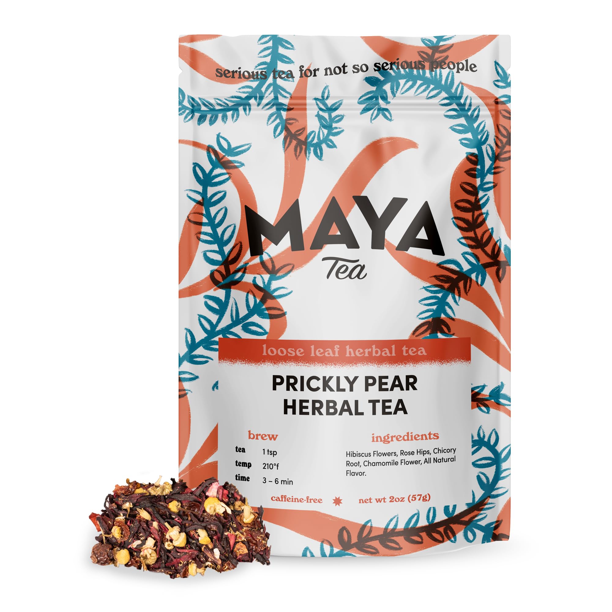Amazon.com : Maya Tea Prickly Pear Herbal Tea, Premium Loose Leaf Tea ...