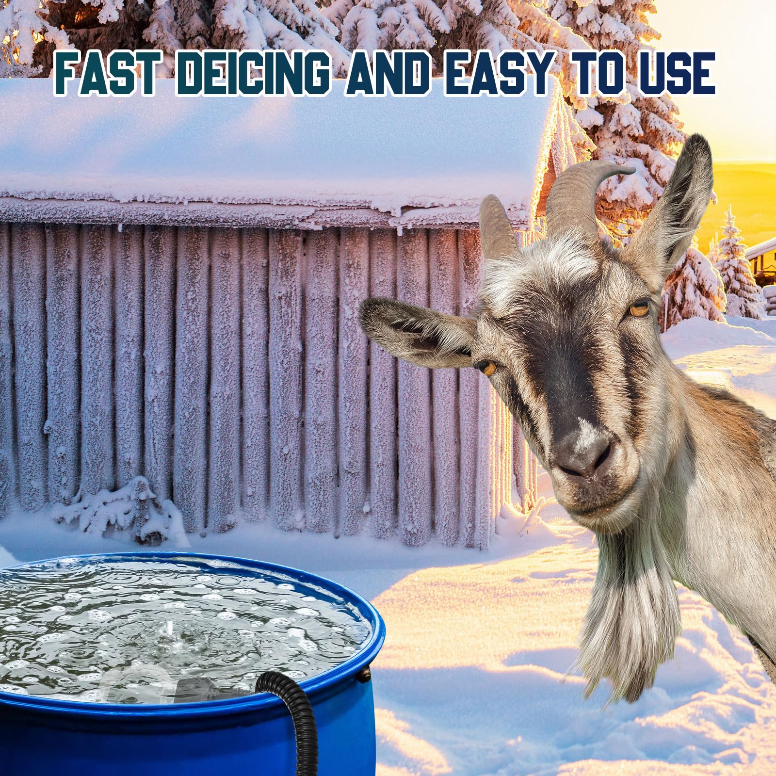 Snapklik.com : 2 Pack 500 Watt Stock Tank Heater Chicken Water Heater ...