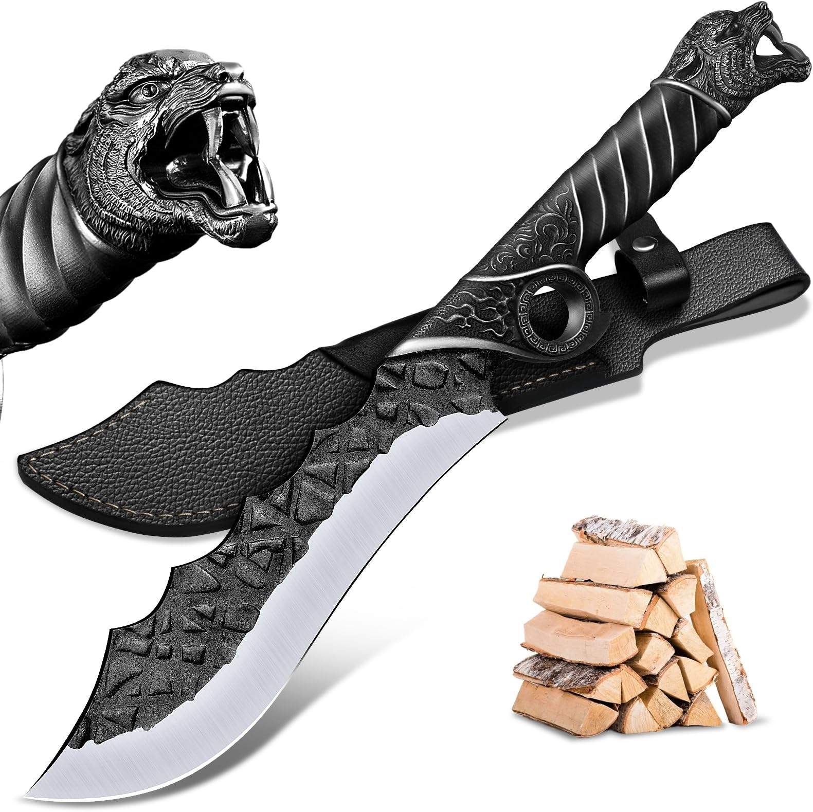 Purple Dragon Outdoor Messer Survival, Jagdmesser Feststehende Klinge ...