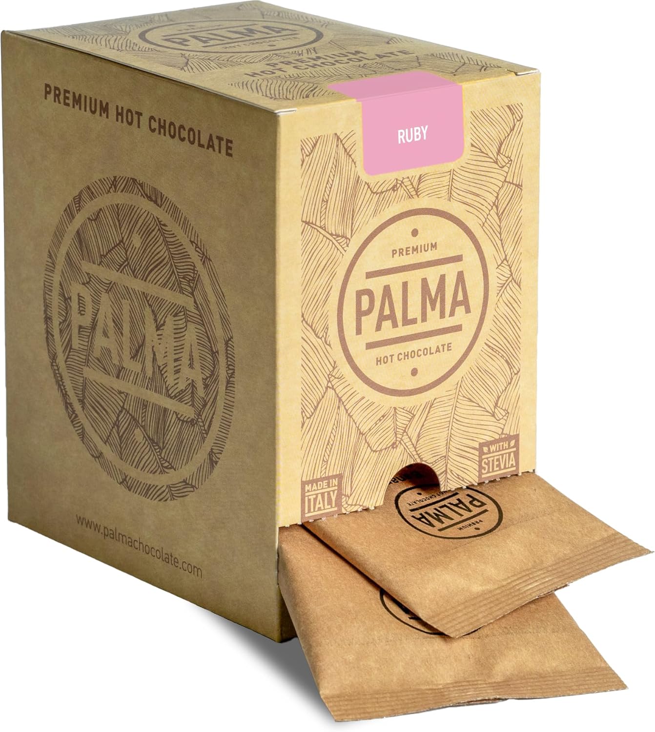 PALMA Italian Hot Chocolate Sachets - Ruby | 500g (20 Servings ...