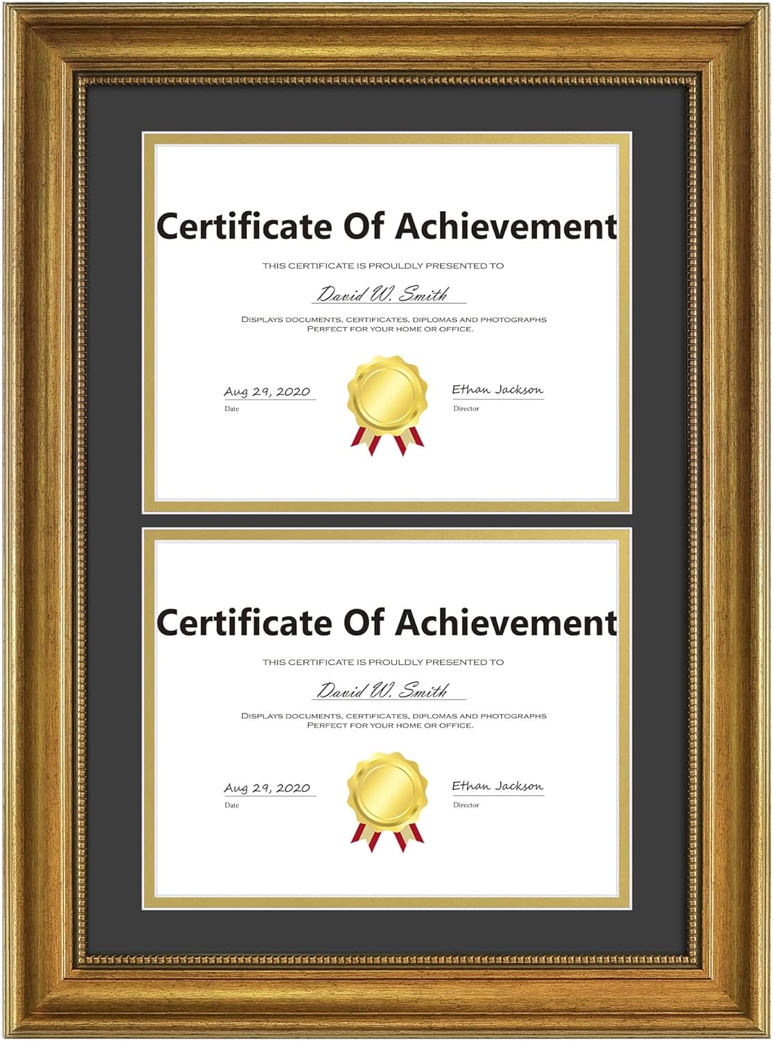 Amazon.com - Space Art Deco, 14x20 Double/Dual Diploma Frame with Black ...