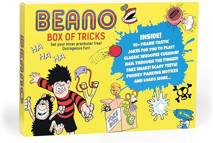 BEANO JOKE BOX OF TRICKS JOKE BOX 10+ PRANKS : Amazon.co.uk: Toys & Games