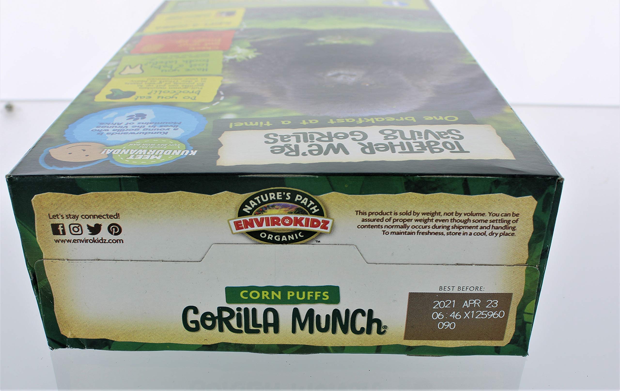 Gorilla Munch, Neue Box Nature's Path Cereal Says It's Gluten Free,