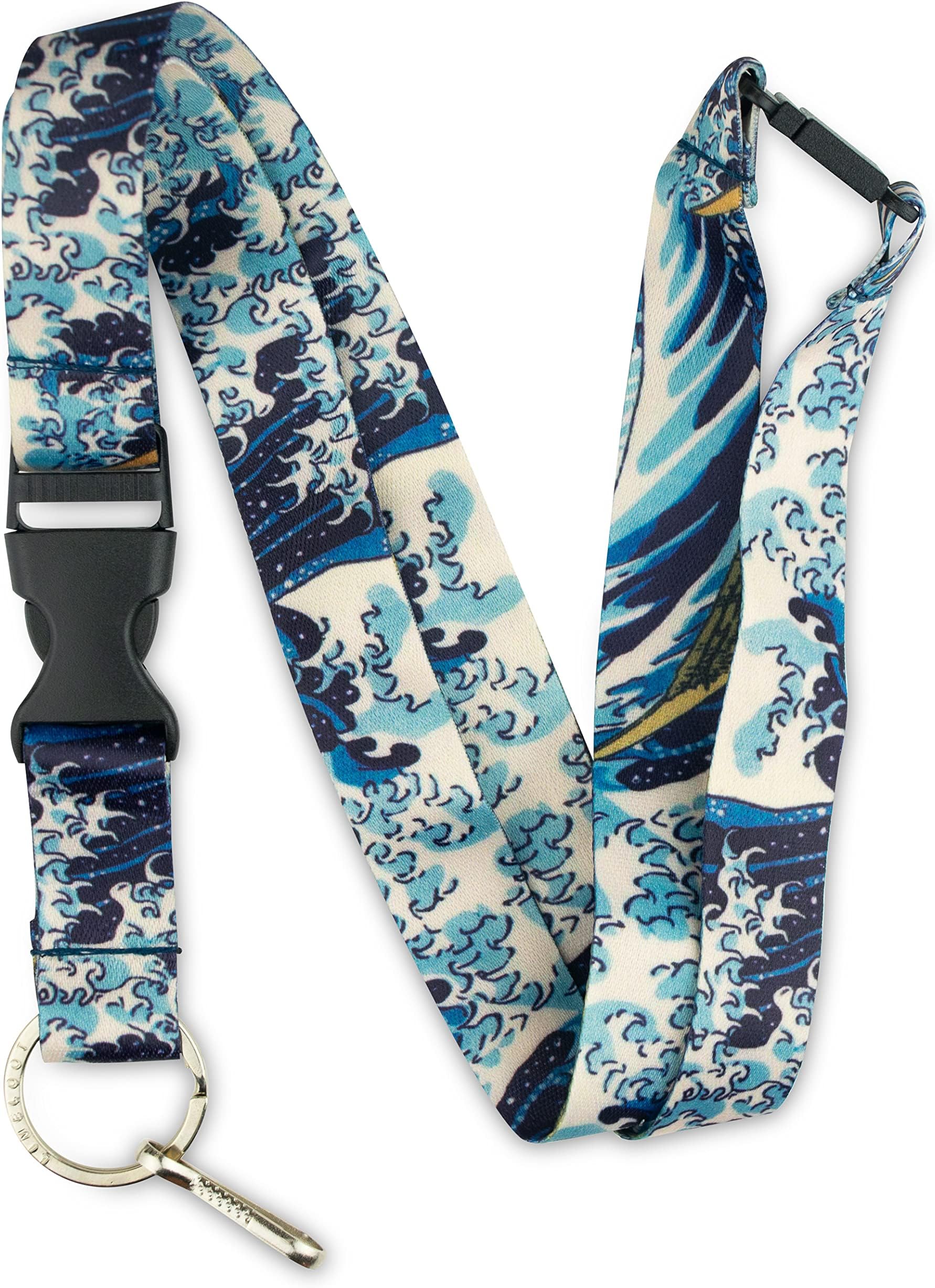 Amazon.com: Aqulrius Marble Breakaway Lanyard for Keys, Black Marble ...