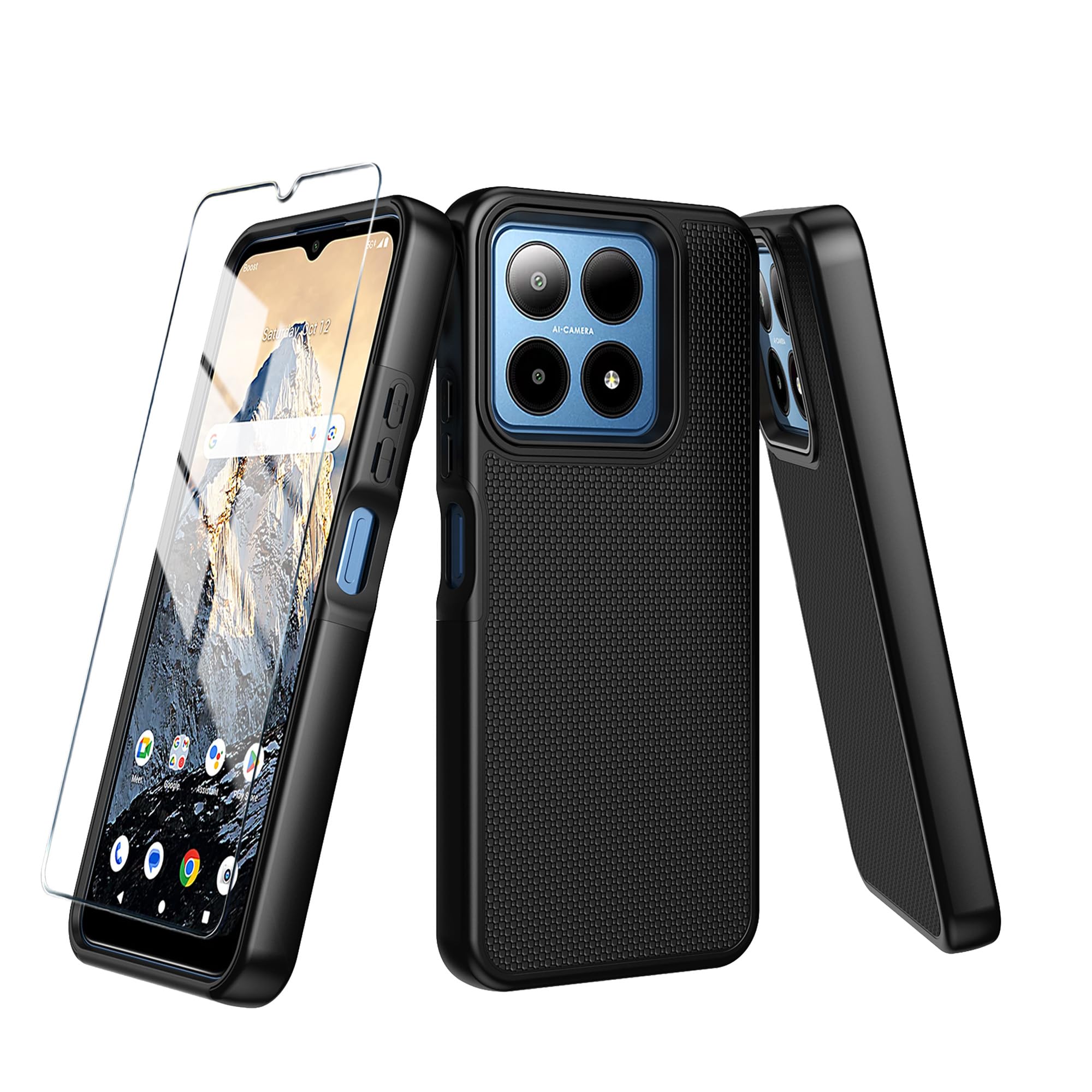 Amazon.com: Mocotto for Boost Summit 5G Case with Tempered Glass Screen ...