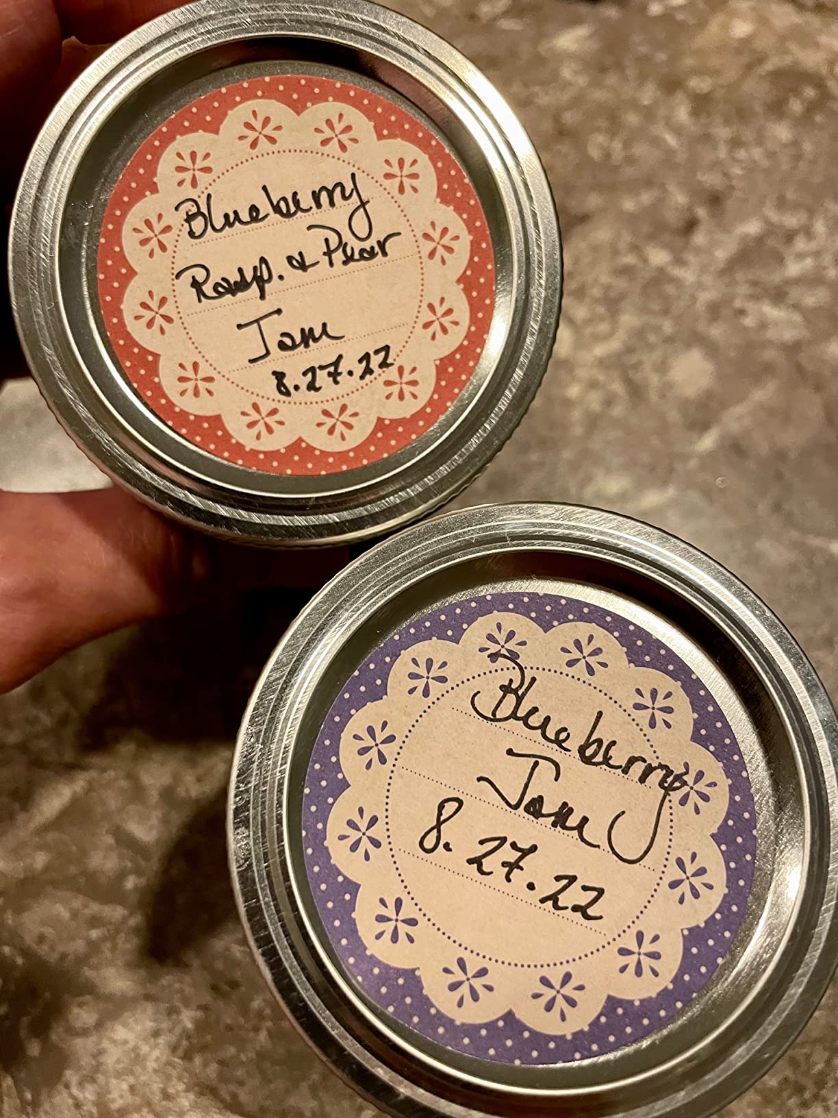Amazon.com : Round Canning Labels for Jars, Write On Label in 6 Colors ...