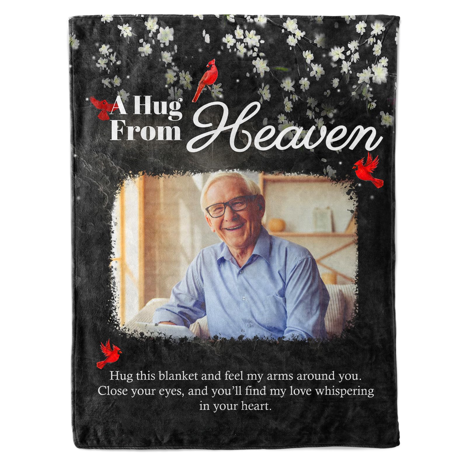 Personalized Memorial Blanket for Loss of Loved One - A Hug from Heaven ...