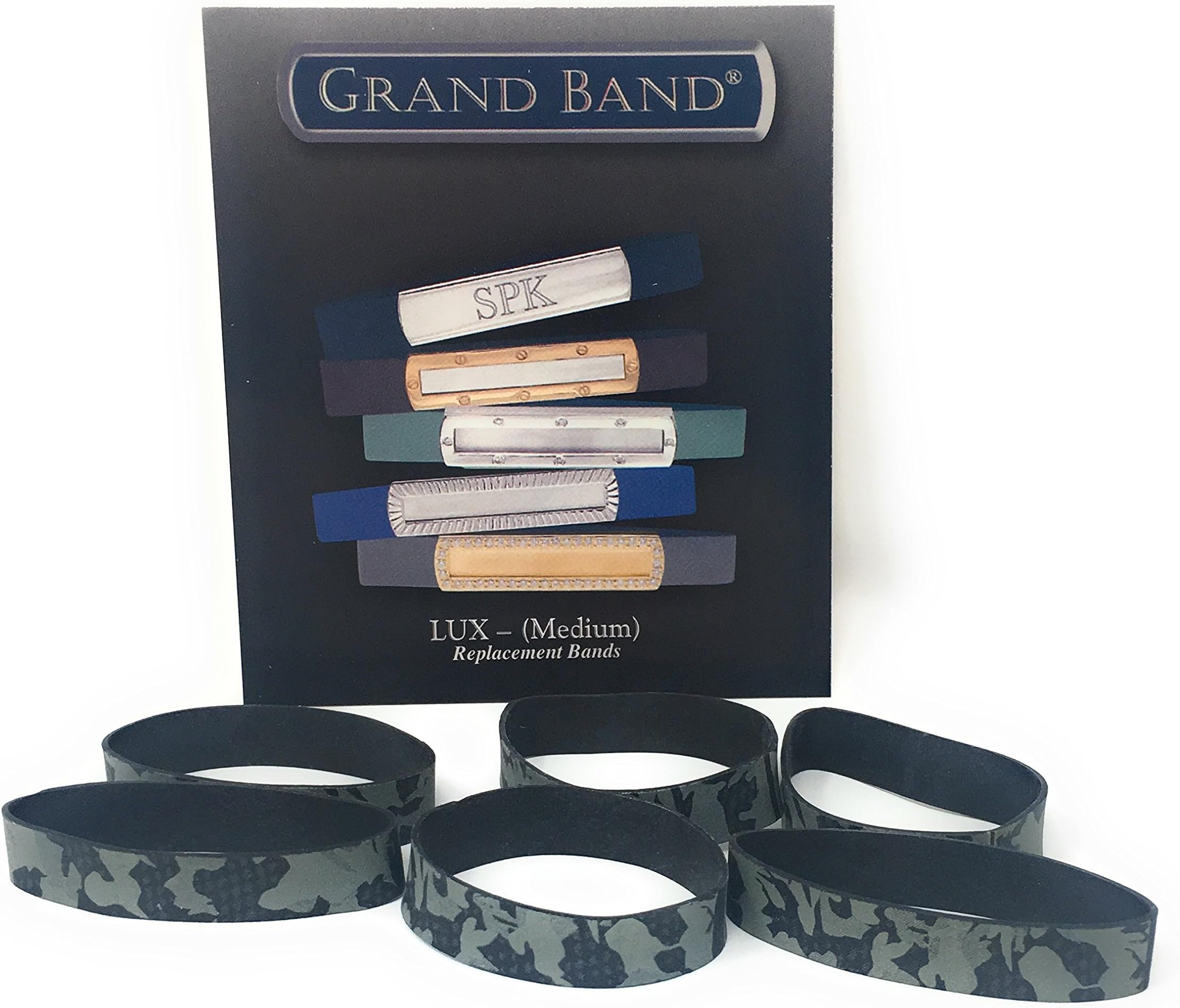 Amazon.com: Grand Band Replacement Bands- Black Camo - 12 PACK