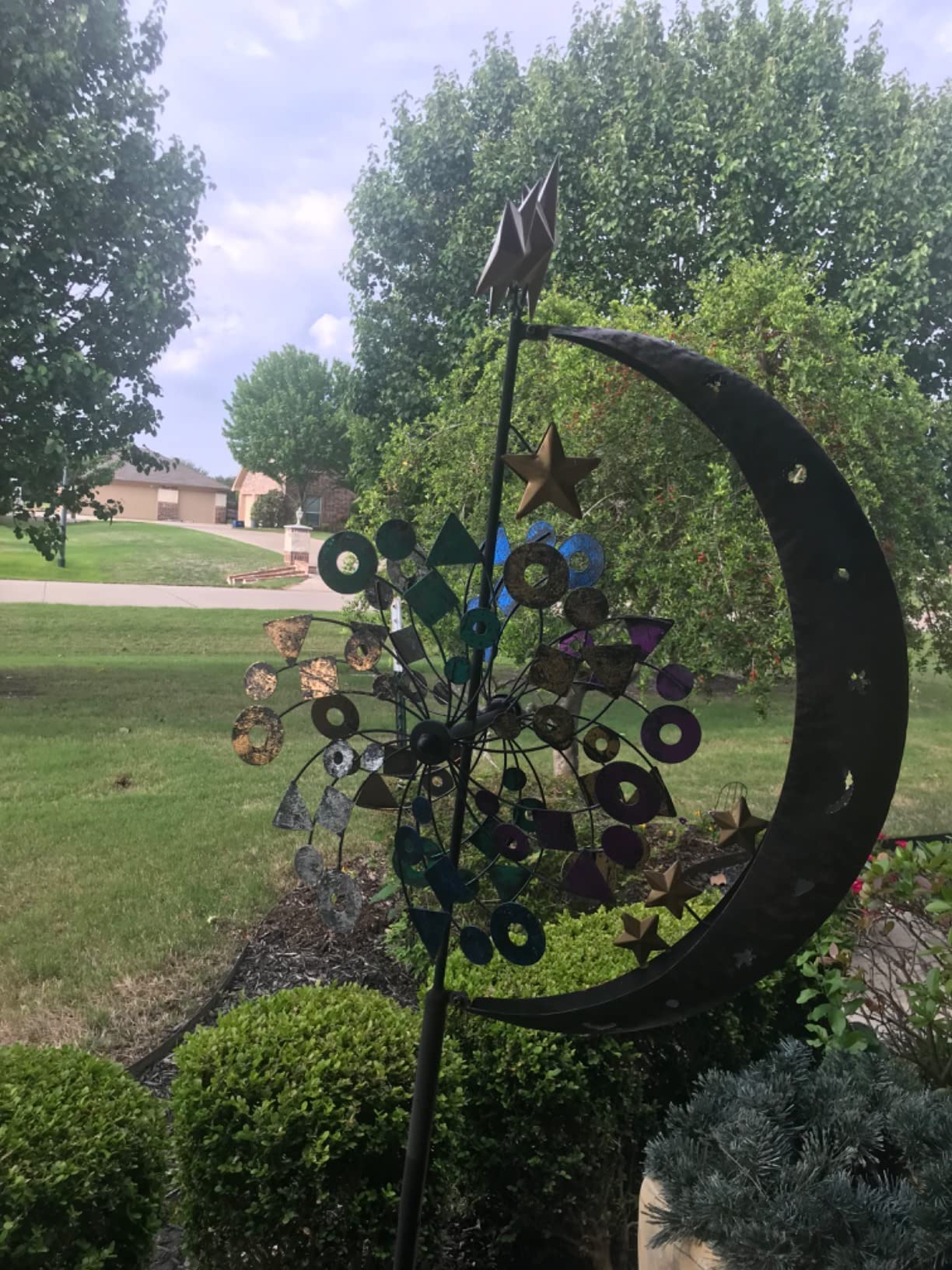 Amazon.com: green, orange yellow purple Fancy Gardens 7 Foot Tall Moon ...