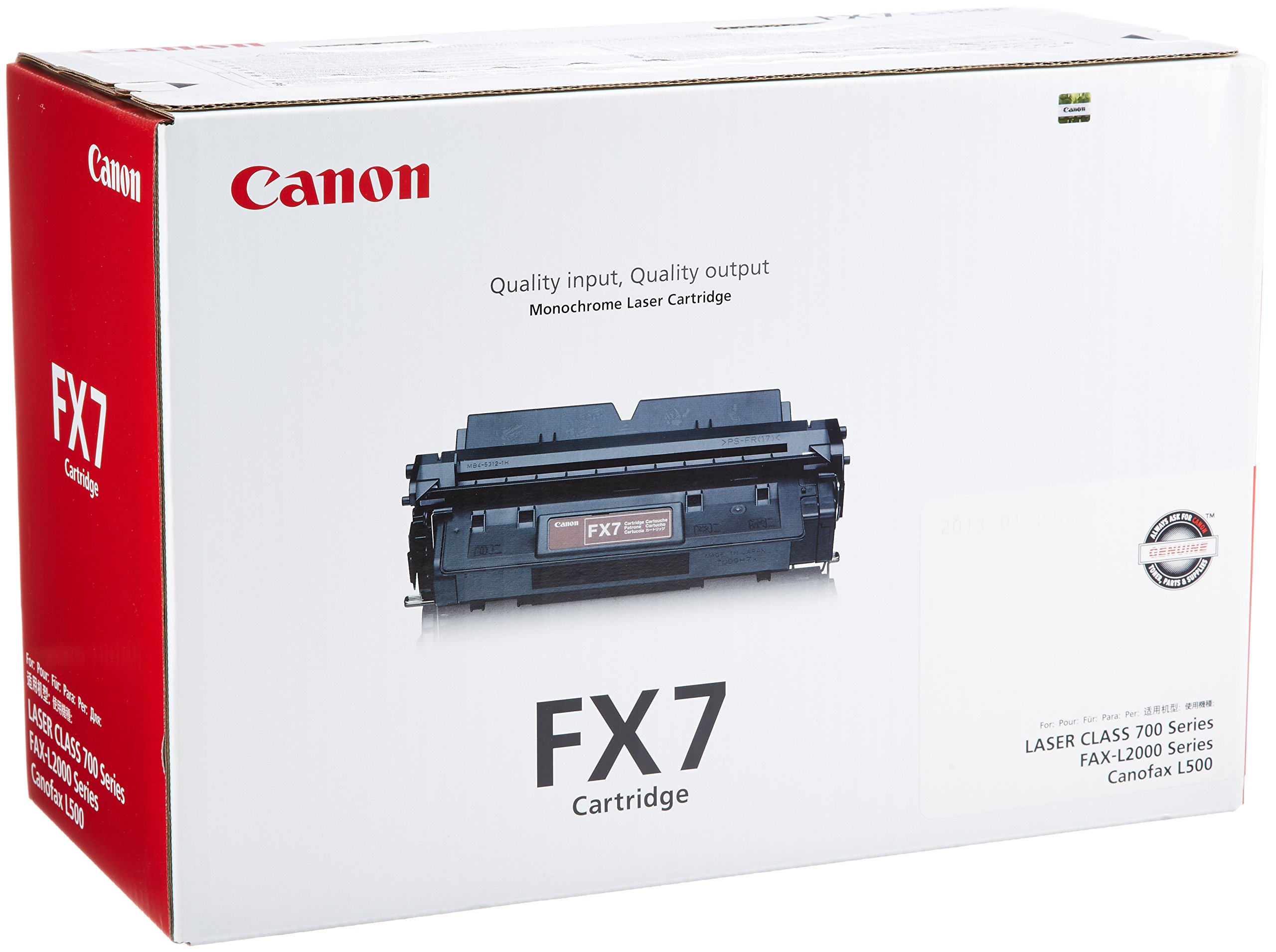 Amazon.com: Canon FX7 7621A001AA Fax-L2000 LaserClass 710 720 730 Toner ...