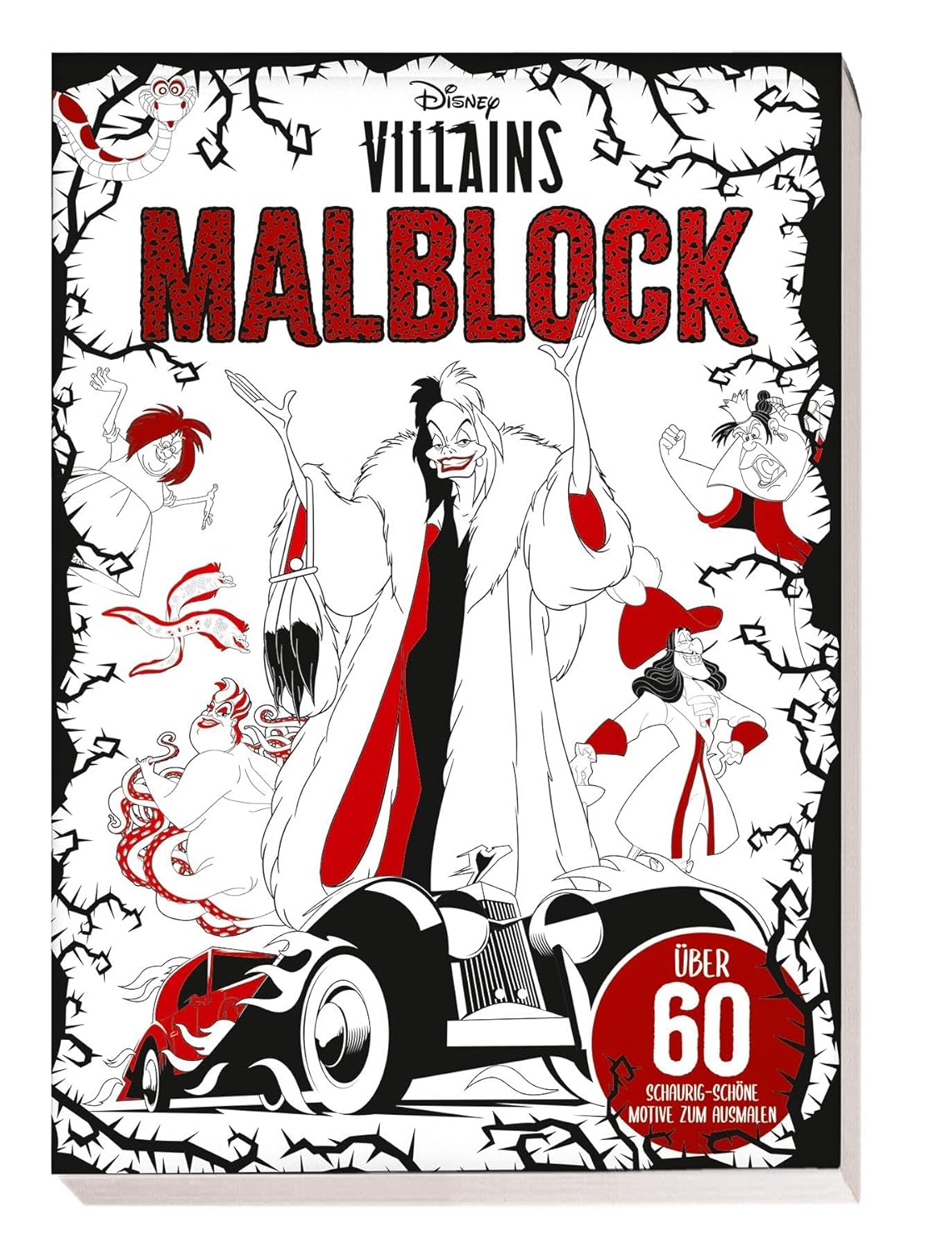 Disney Villains: Malblock: uber 60 schaurig-schone Motive zum Ausmalen ...