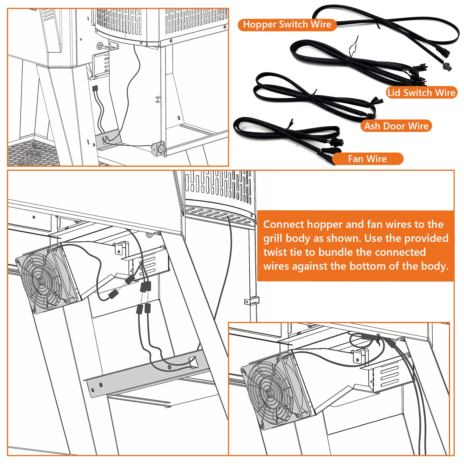 Snapklik.com : Electric Wire Kit Replacement 9904190045 Part For ...