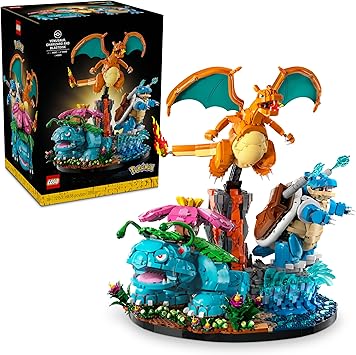 LEGO Pokémon Venusaur, Charizard y Blastoise – Kit de Construcción para ...