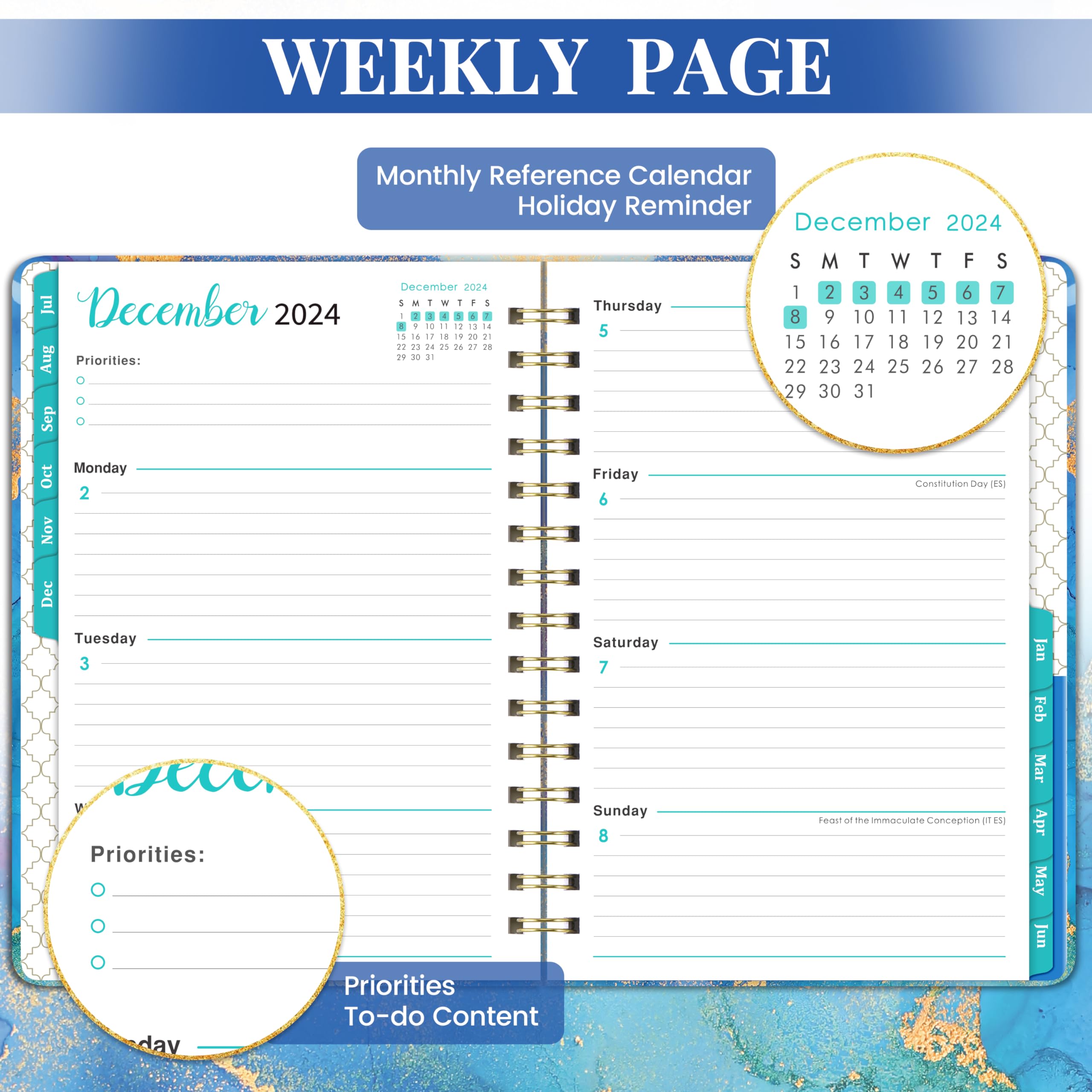 Snapklik.com : 2024-2025 Planner - Planner 2024-2025, July 2024 - June ...