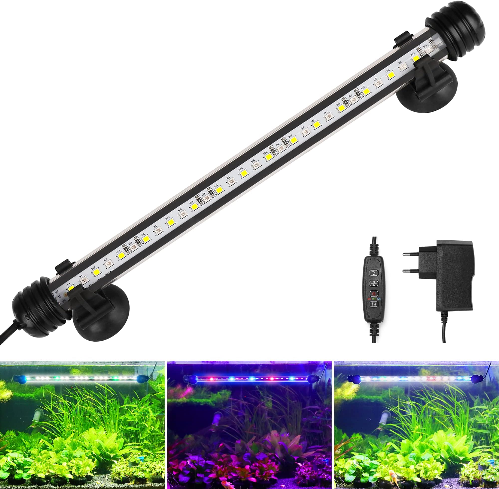BELLALICHT LED Timer Aquarium Light - RGB-White Aquarium Lamp with ...