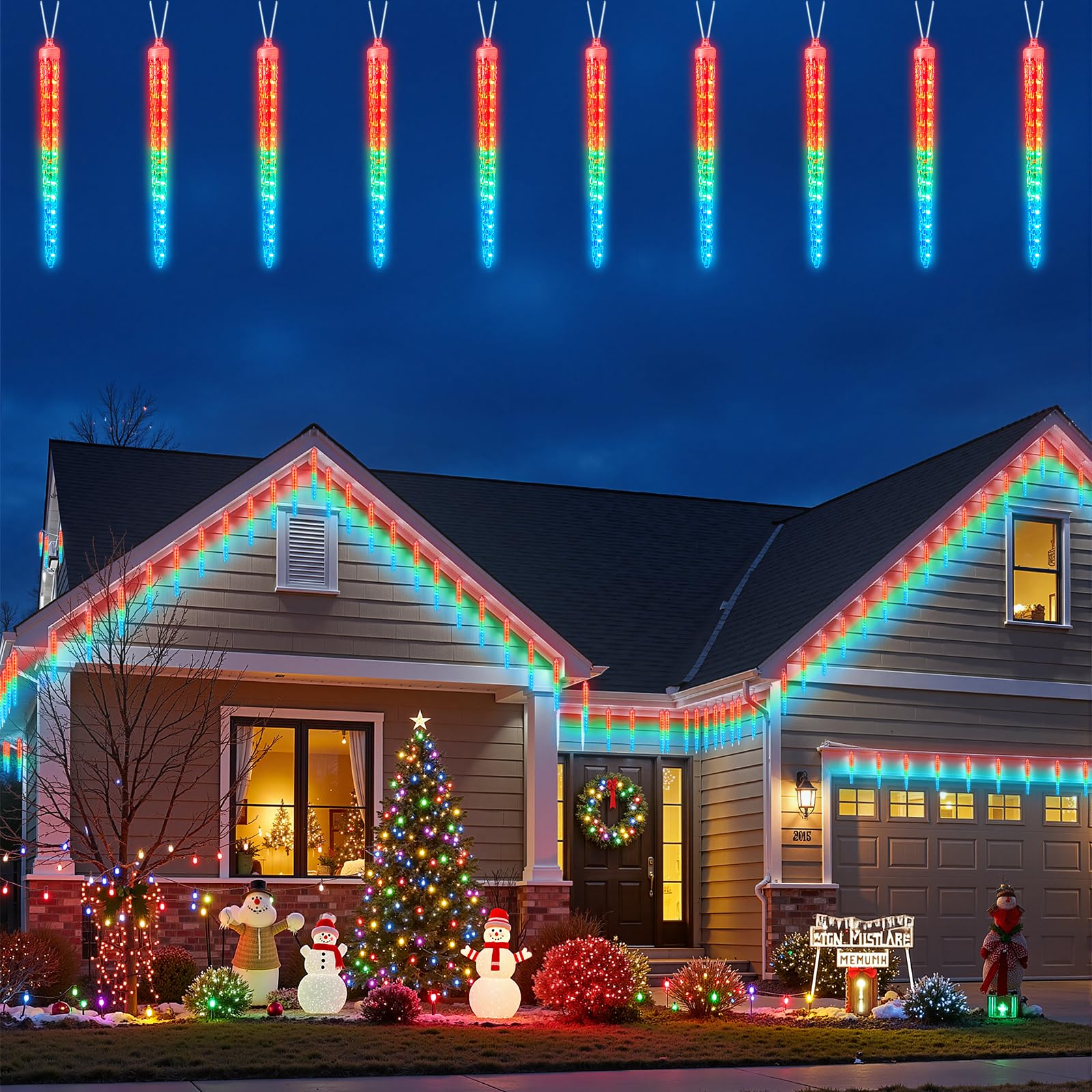 Shooting Star Icicle Christmas Lights