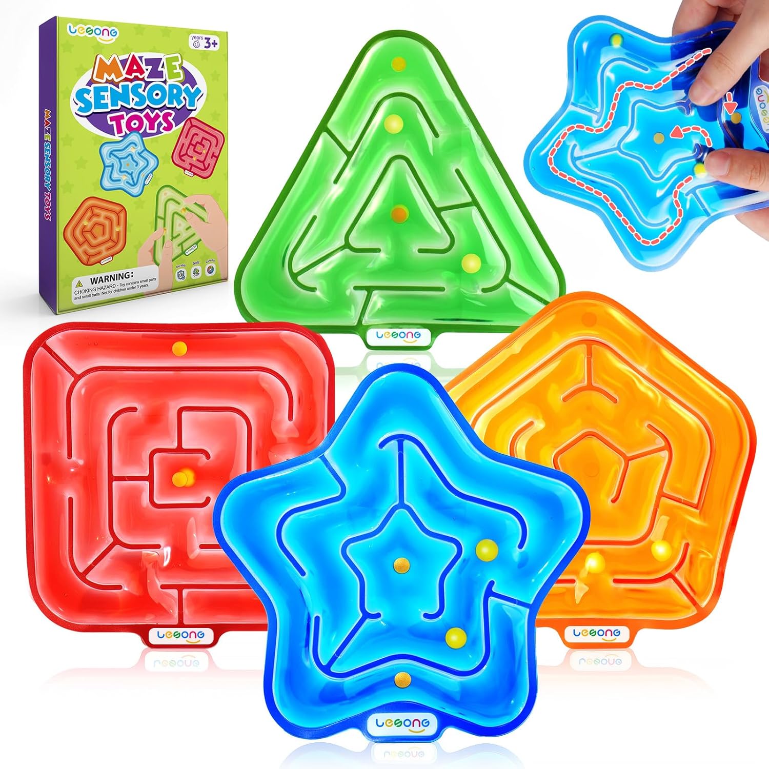 Amazon.com: LESONG Sensory Fidget Toys for Kids: Gel-Filled Squishy ...