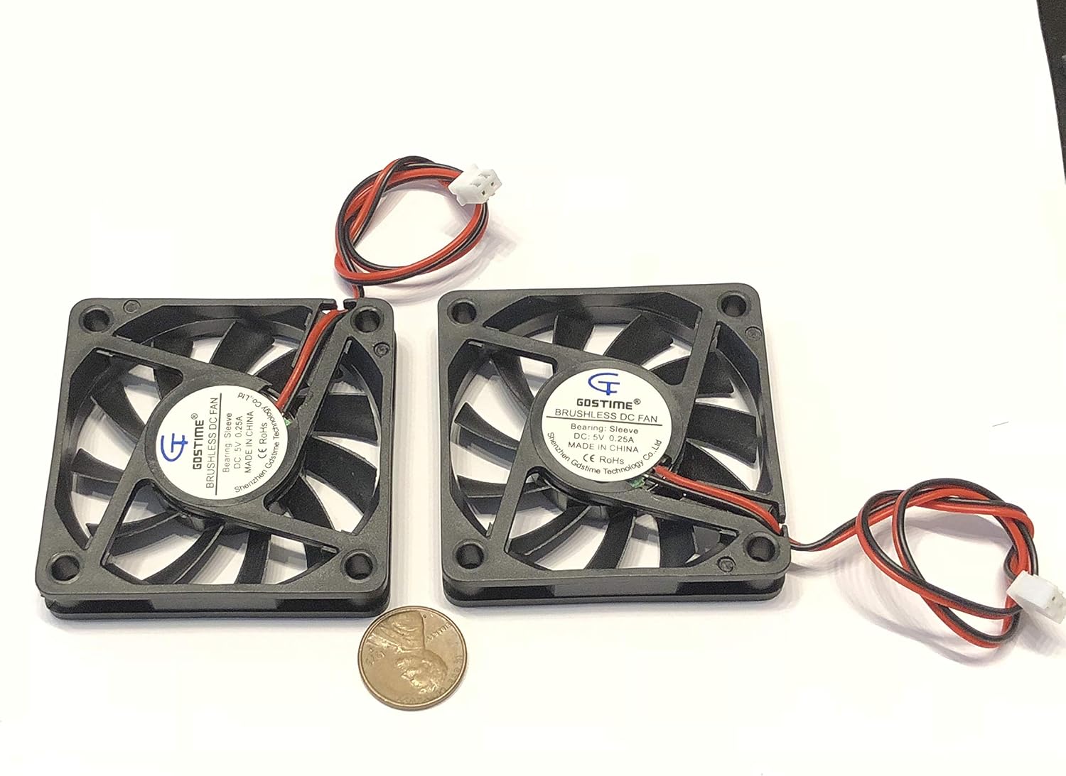 Amazon.com: 2 Pieces 6010 Fan 5v 60mm 6cm Cooling Ventilation Axial ...