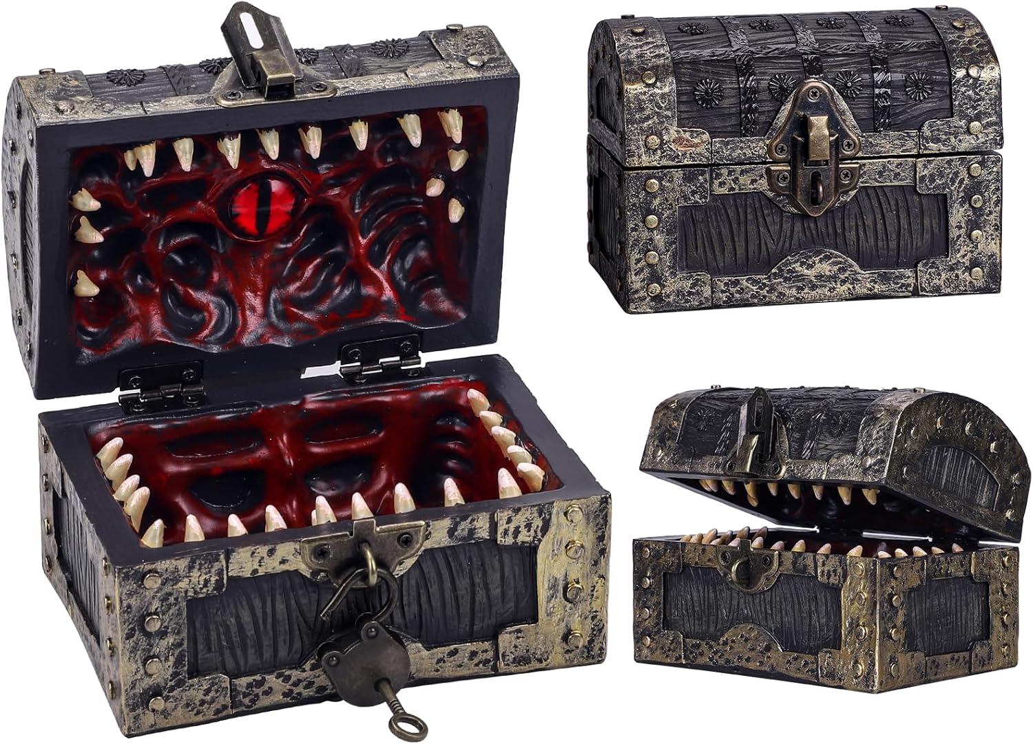Amazon.com: SIBOSUN Mimic Chest Dice Box DND Dice Holder DND Dice Case ...