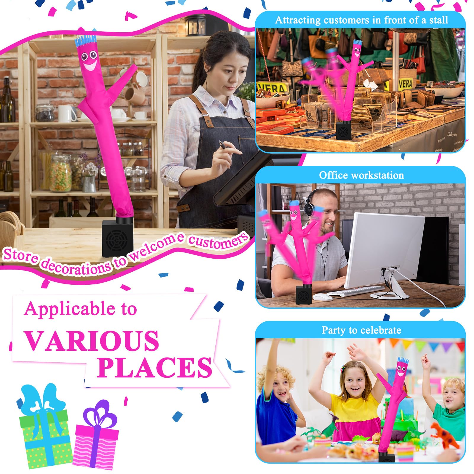 Snapklik.com : Poen Mini Wacky Waving Inflatable Tube Guy For Kids Gift