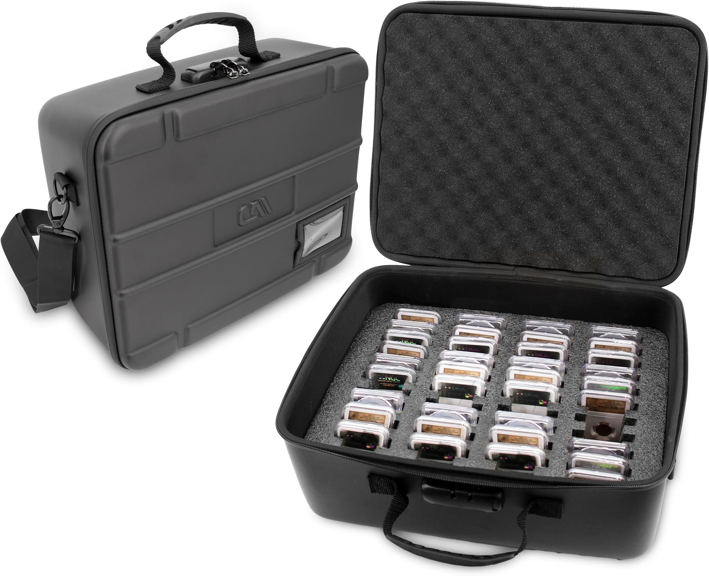 Amazon.com: CASEMATIX Graded Coin Case For 50 PCGS or NGC Graded Coins ...