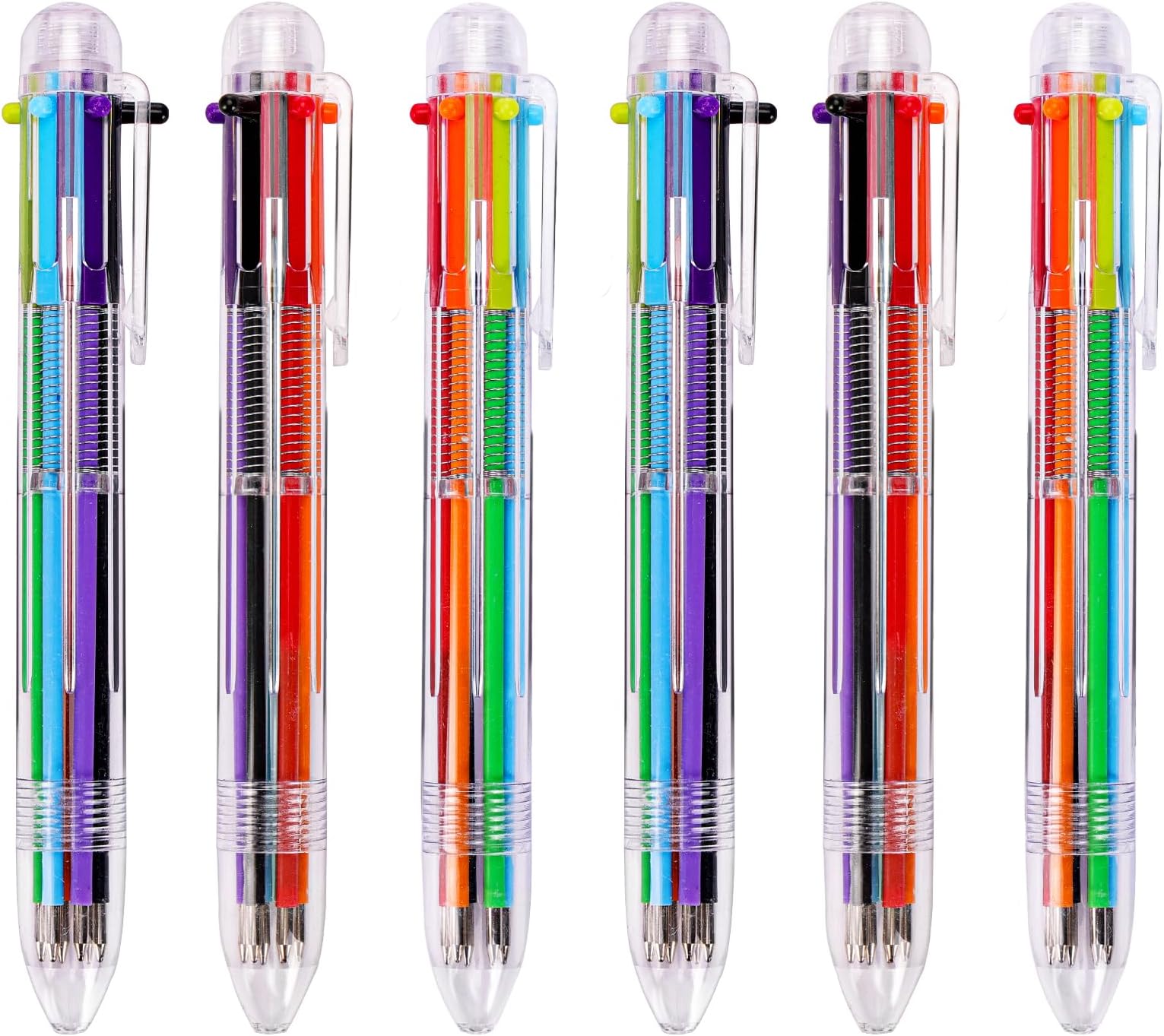 Amazon.com : MINAGOO 24 Pack 0.7 mm 6-in-1 Multicolor Retractable ...