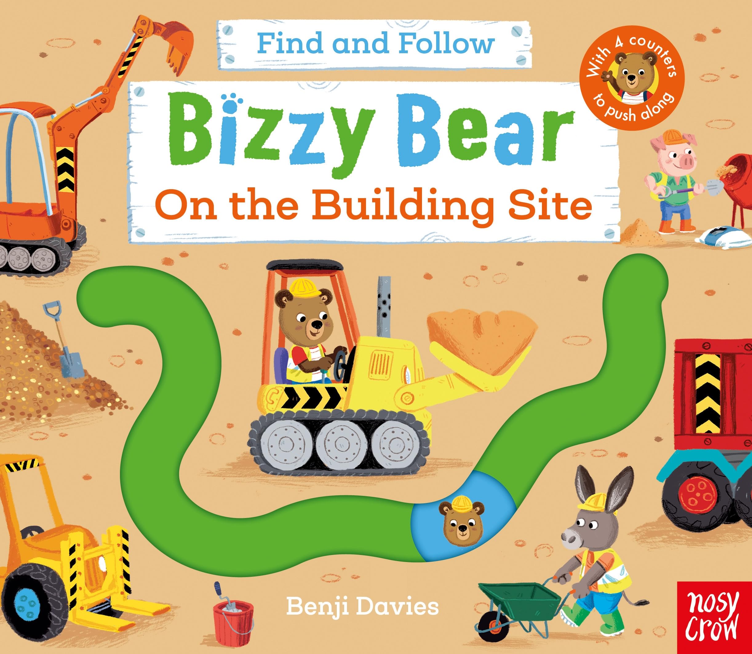 Bizzy Bear: Find and Follow On the Building Site : Davies, Benji ...