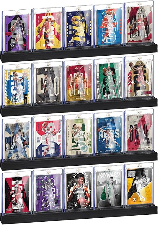 Amazon.com: Famaster Sports Card Display Shelf for Wall, Holds 20 ...