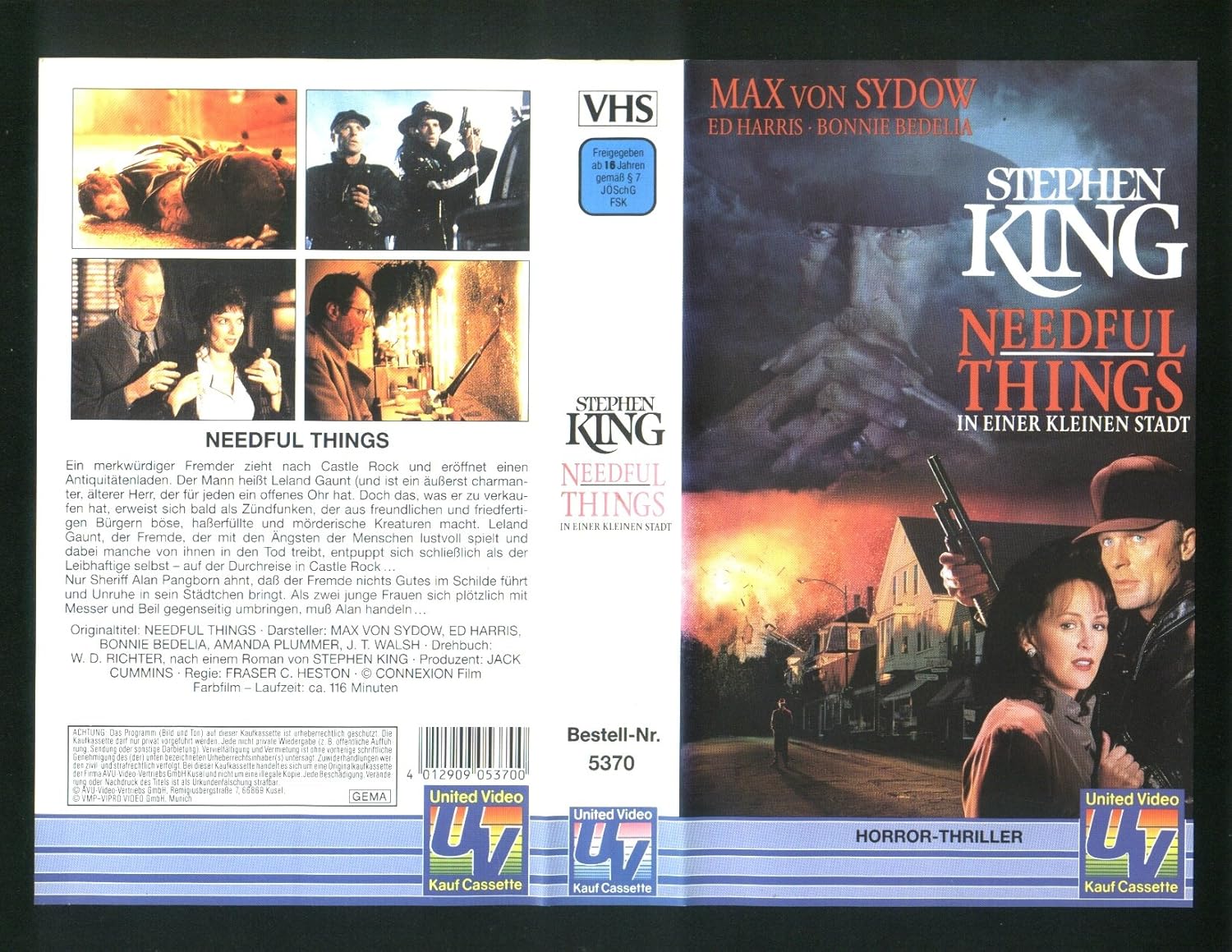 Needful Things [VHS]: Amazon.co.uk: DVD & Blu-ray