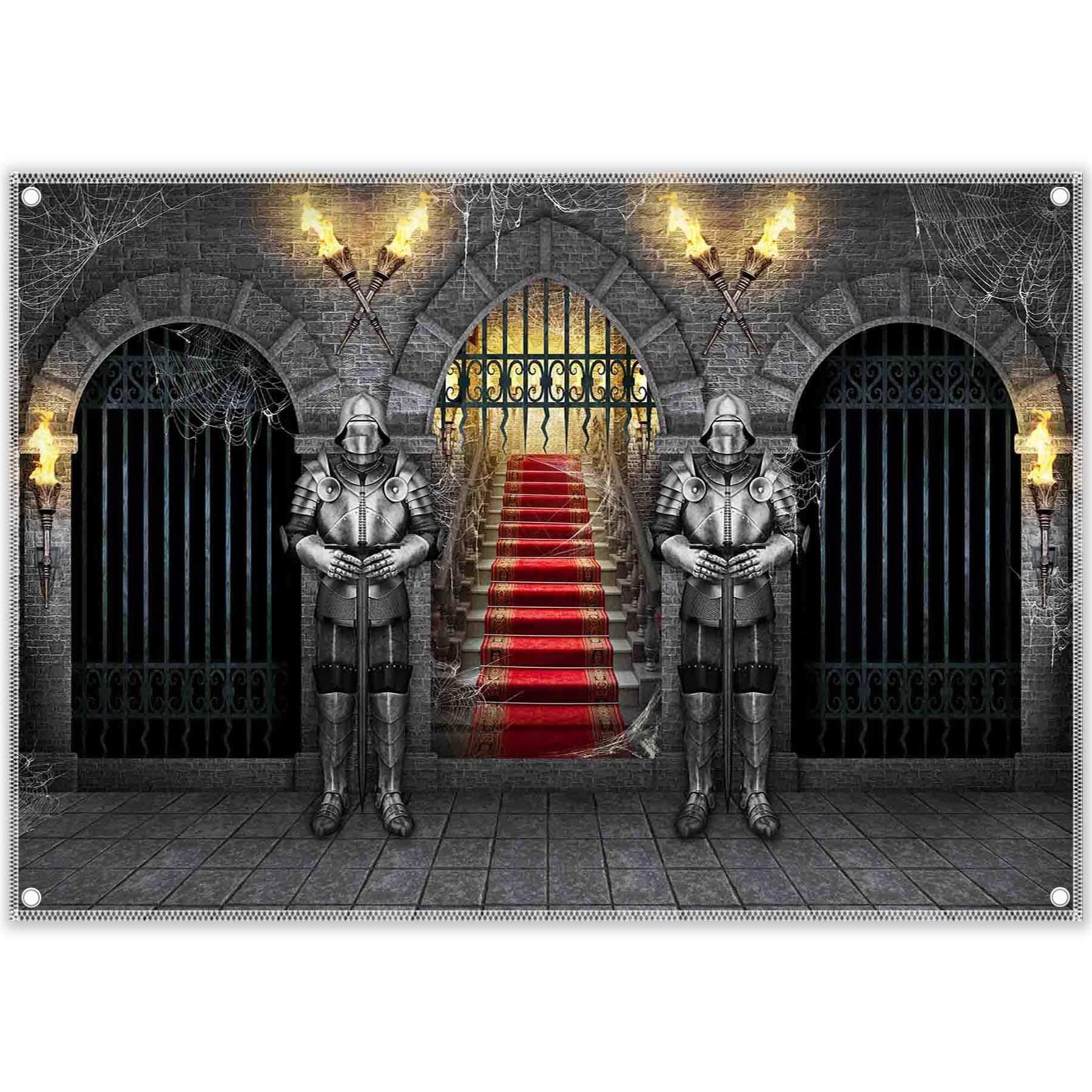 Amazon.com : Swepuck 8x6ft Fabric Medieval Knight Photography Backdrop ...