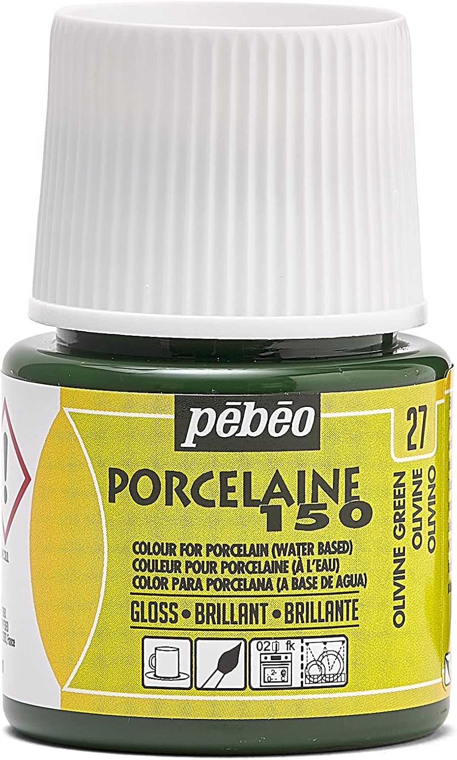 Amazon.com: PEBEO Porcelaine 150 Ceramic Paint - Water-Based High-Gloss ...