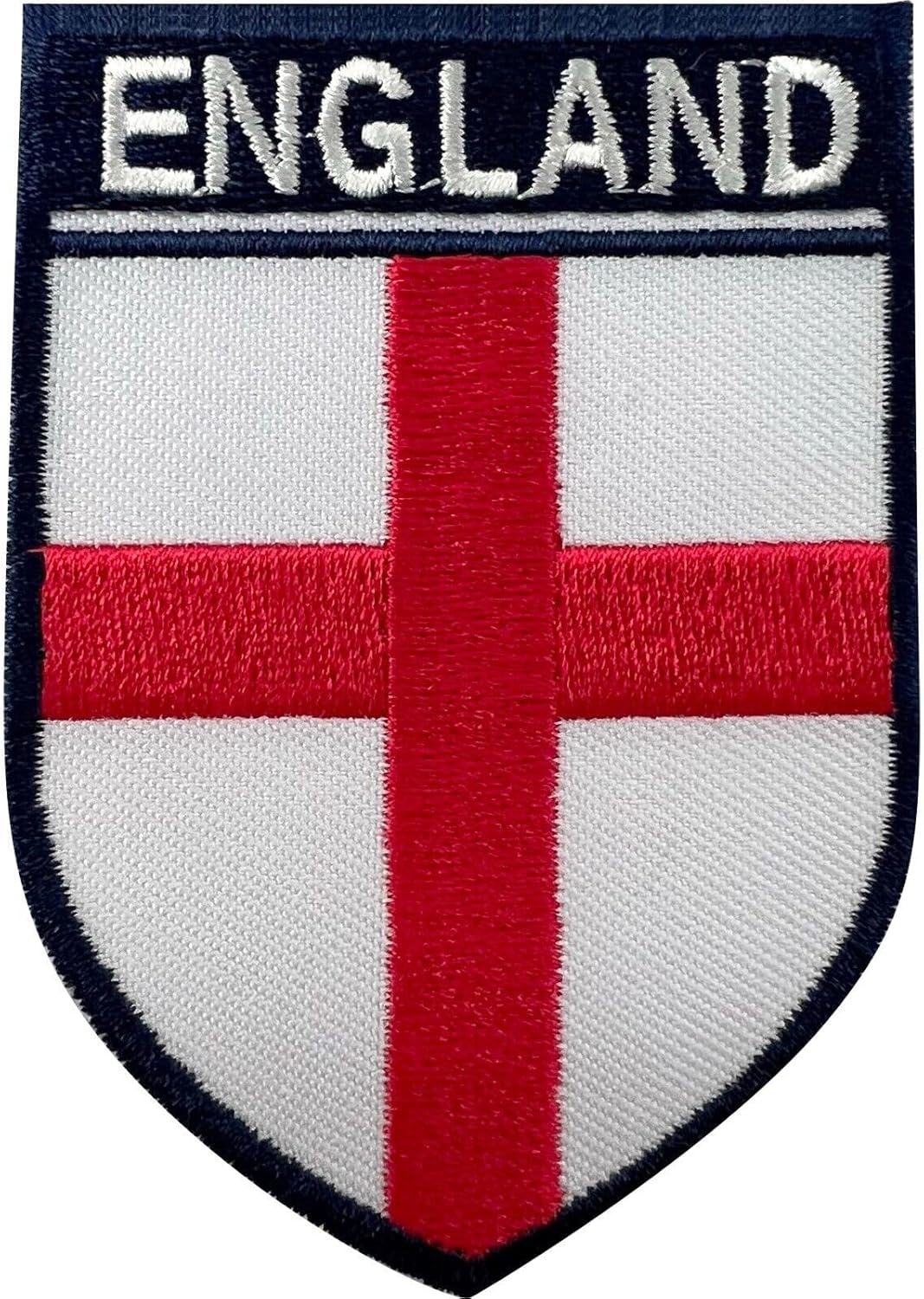 England Flag Shield Patch Iron Sew On T Shirt UK GB Football ...