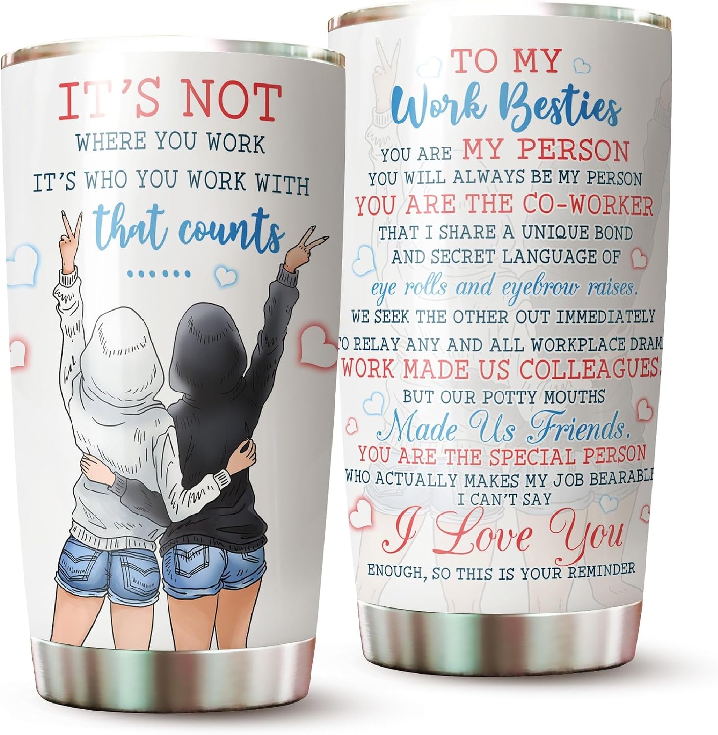 Amazon.com | Celestial Elegance Work Bestie Tumbler - Gifts for Work ...