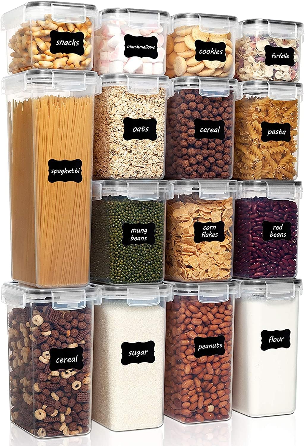 U Chef Contenedores para almacenar alimento 100% hermético, Recipientes ...