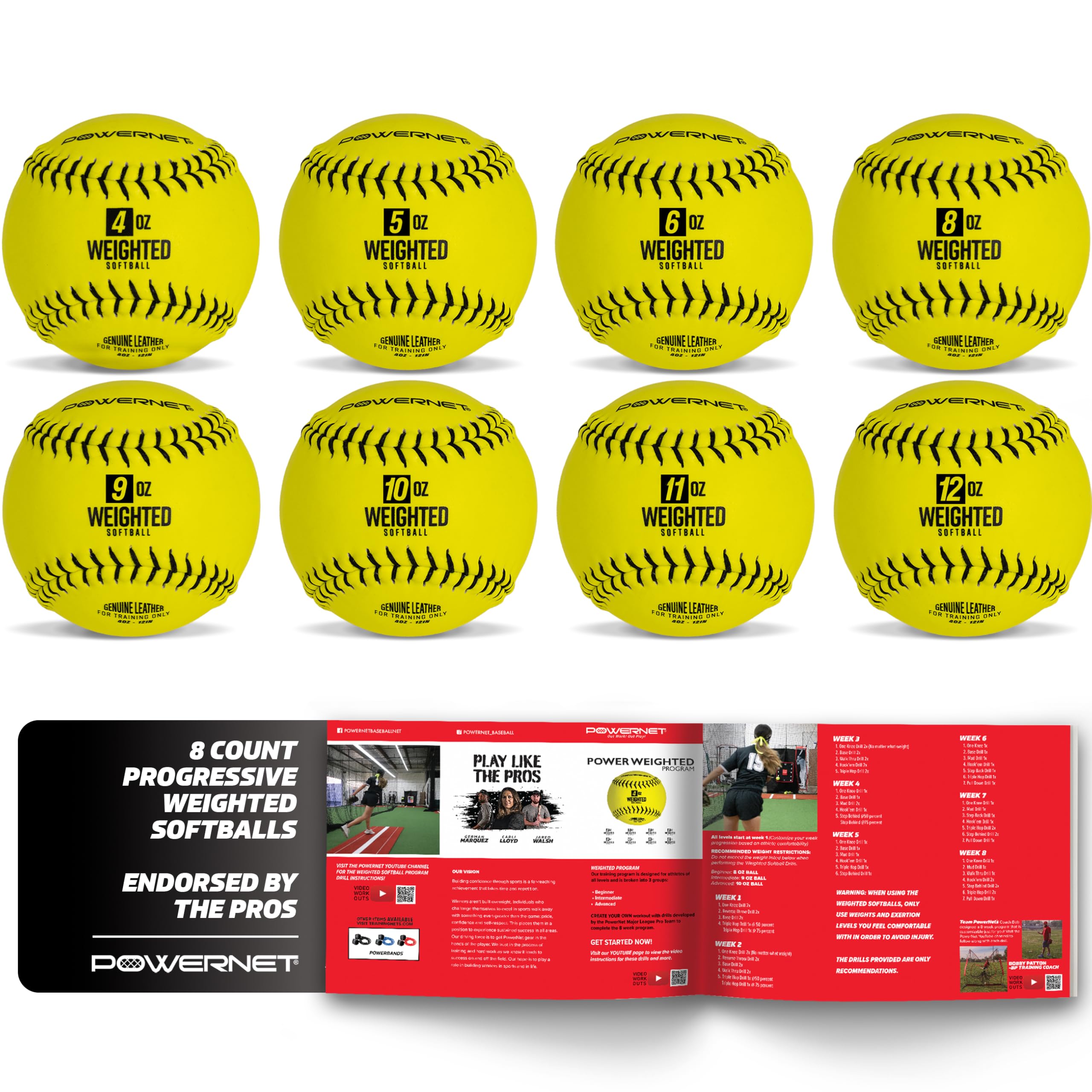 Snapklik.com : Weighted Softballs, Official 12 Inch Size, Progressive ...
