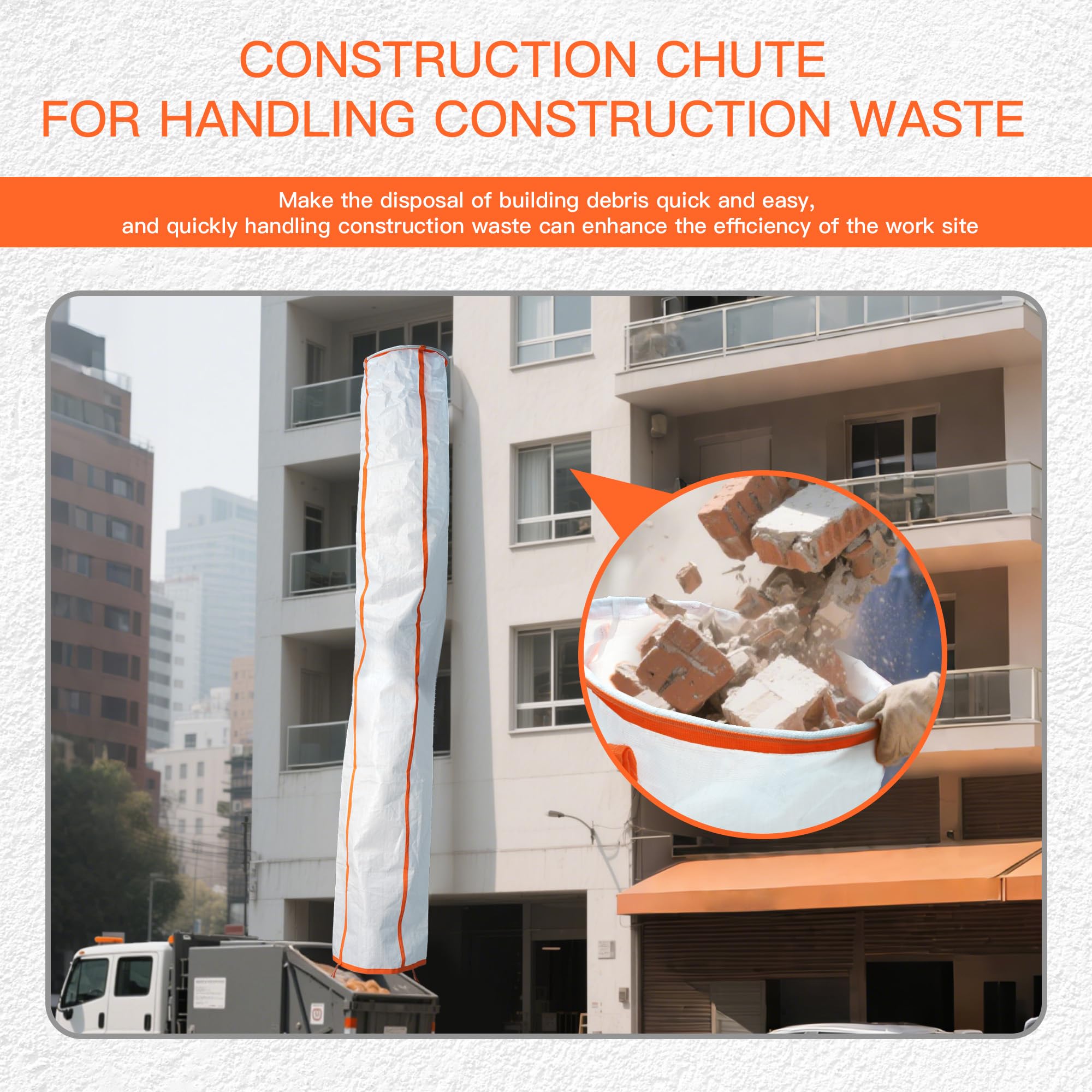 Snapklik.com : 10 Ft Construction Trash Chute