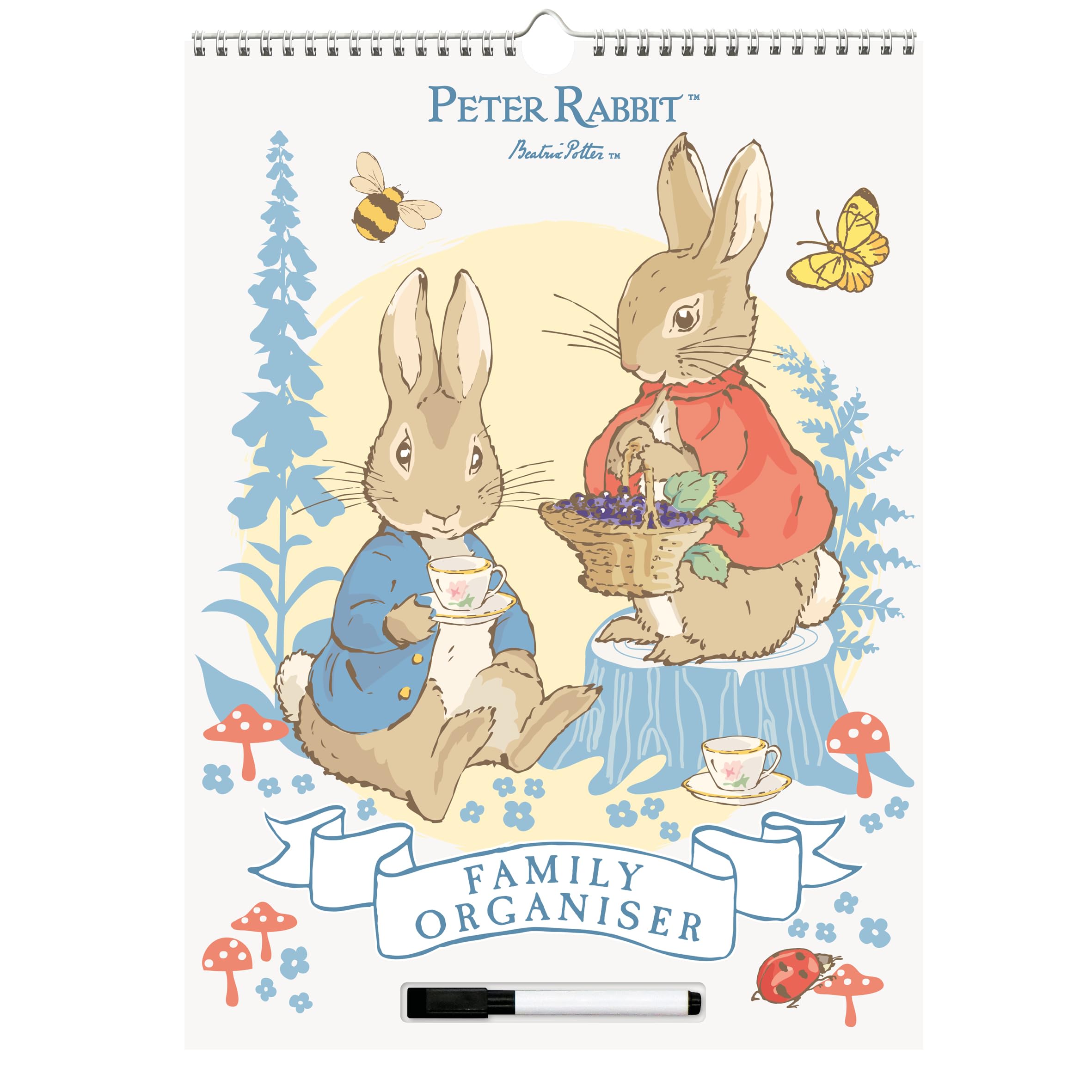Peter Rabbit 2025 Family Organiser Wall Calendar : Amazon.co.uk ...